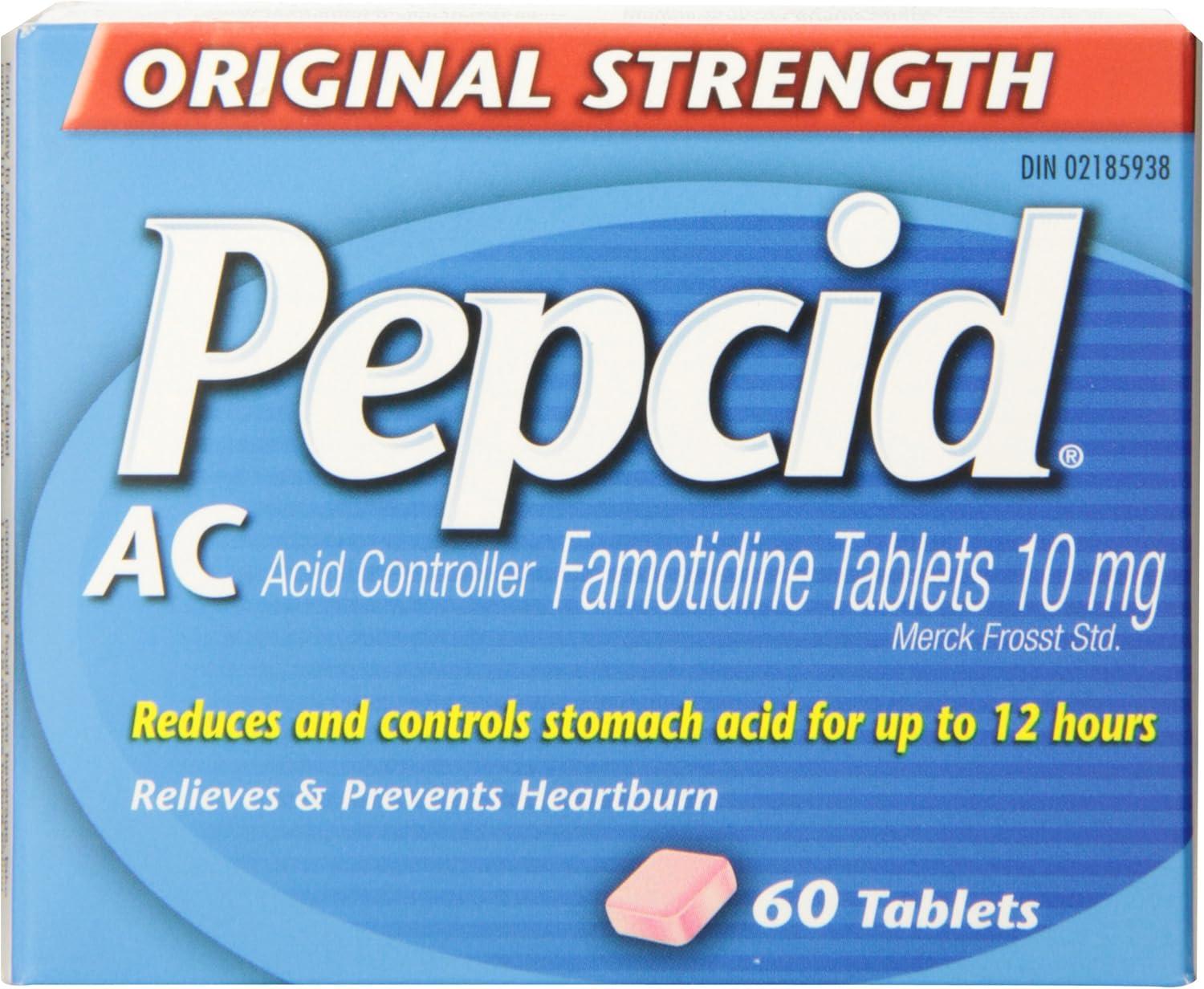Pepcid Acid Controller Original Strength Tablets Acid Reducer for ...