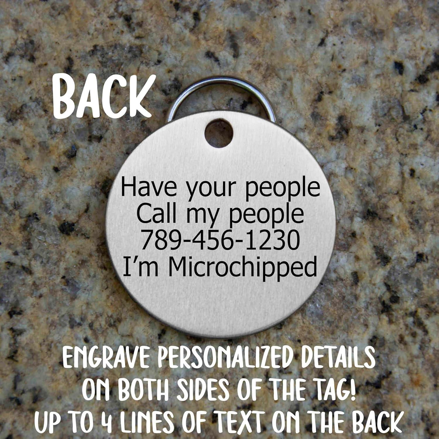 Personalized Stainless Steel Dog Tags | Engraved Animal Brands for Dogs ...