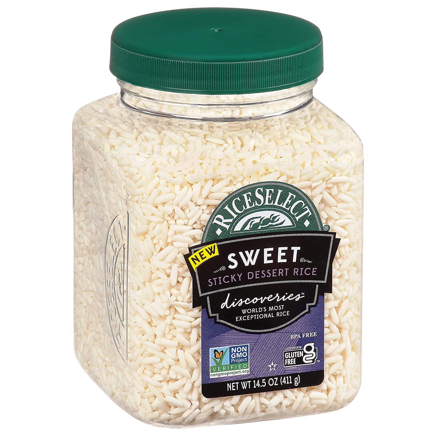 RiceSelect Discoveries Sweet Sticky Dessert Rice 14.5 oz Jar - Gluten ...