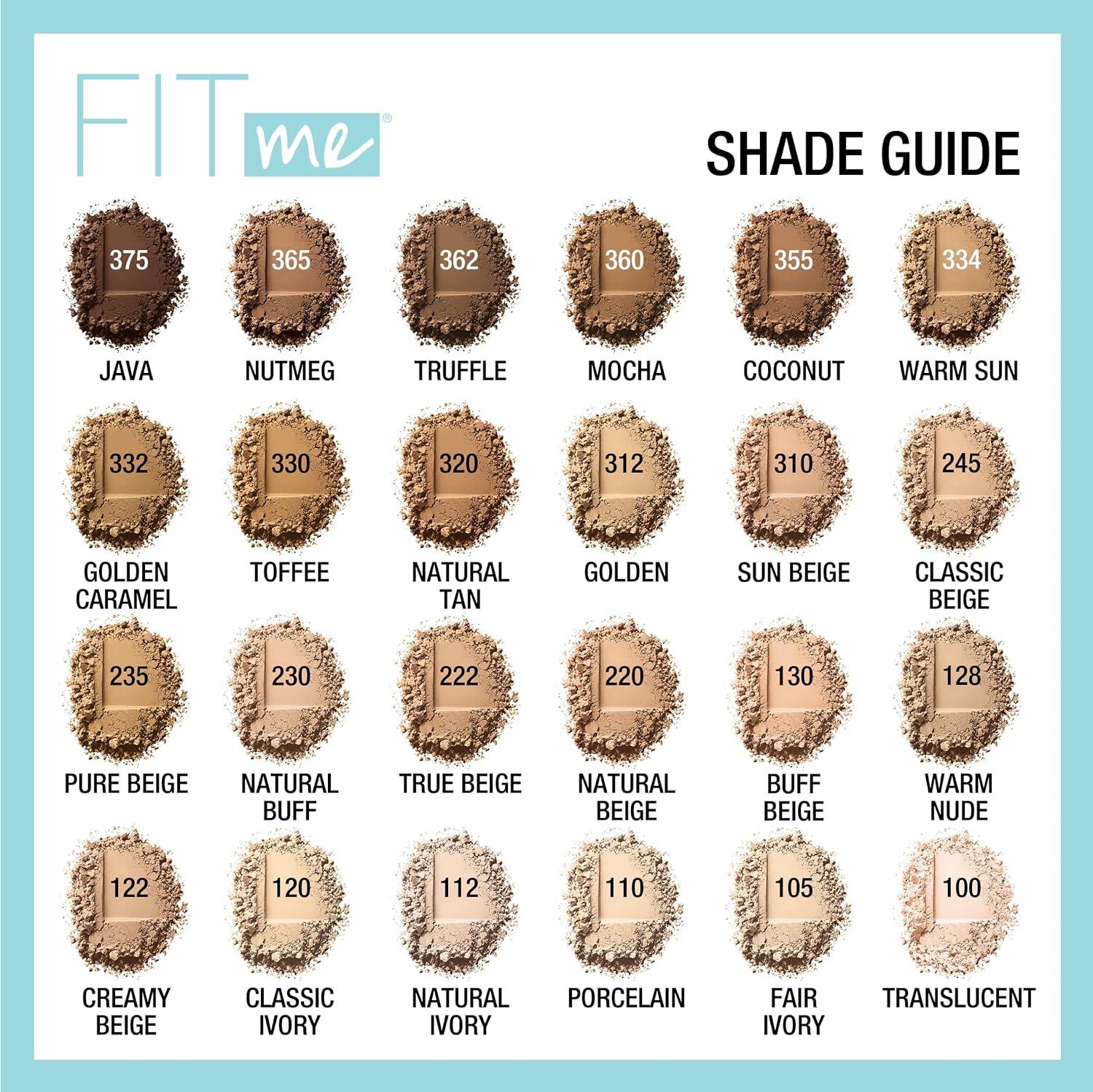 Maybelline Fit Me Matte + Poreless Powder - Pure Beige 235 Beige 8.5g ...