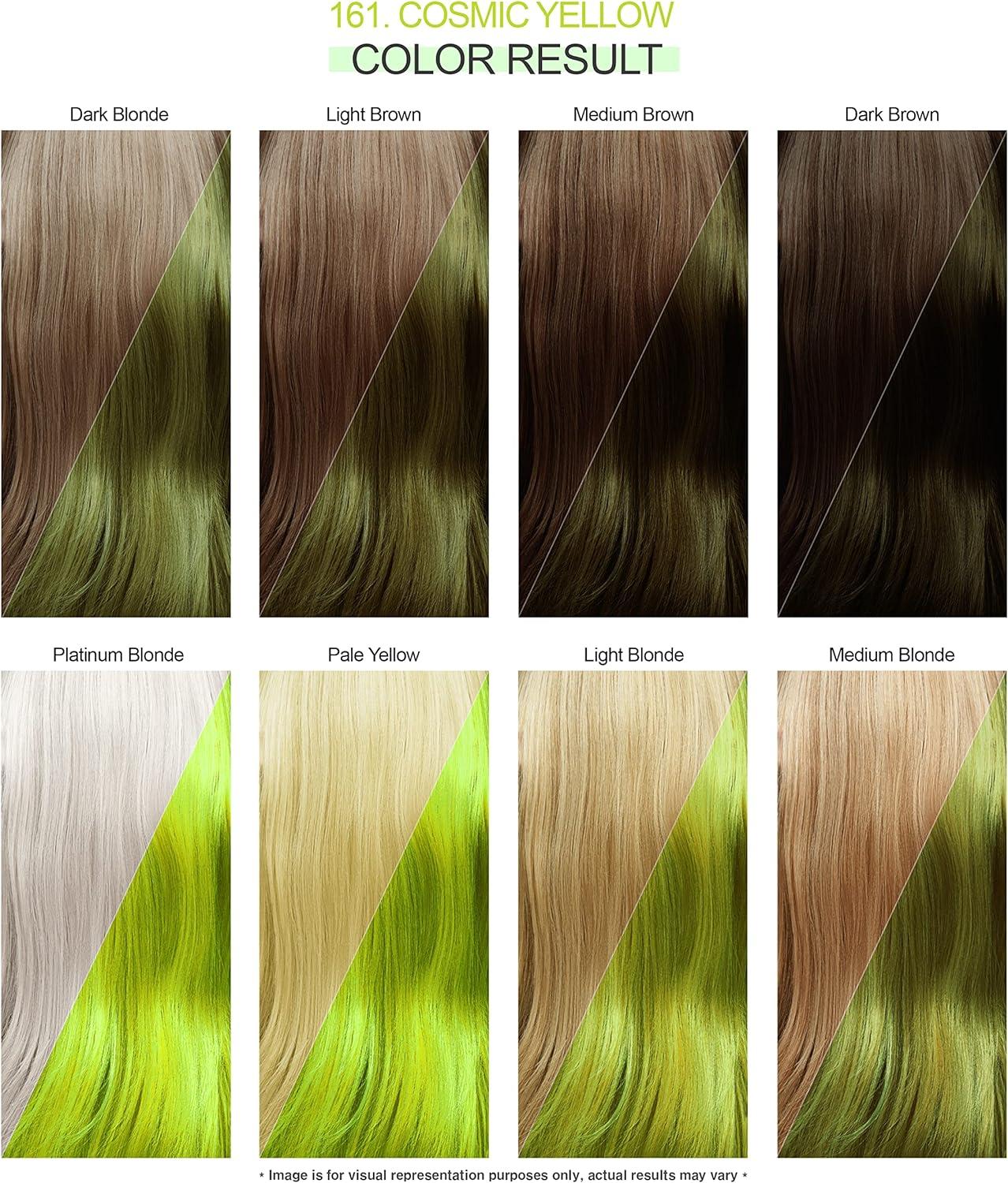 Adore Shining Semi Permanent Hair Color Cosmic Yellow 118ml - Pack of 1 ...