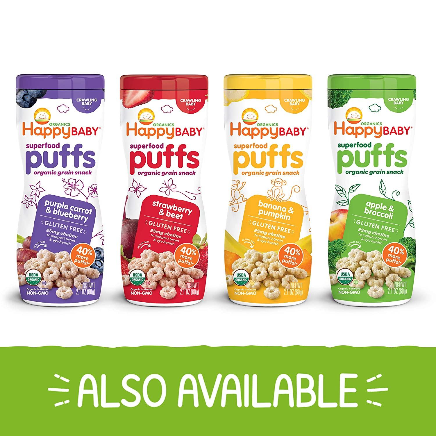 Happy Baby Organics Yogis Variety Pack - 6 Pack, 1 Ounce Each (Freeze ...