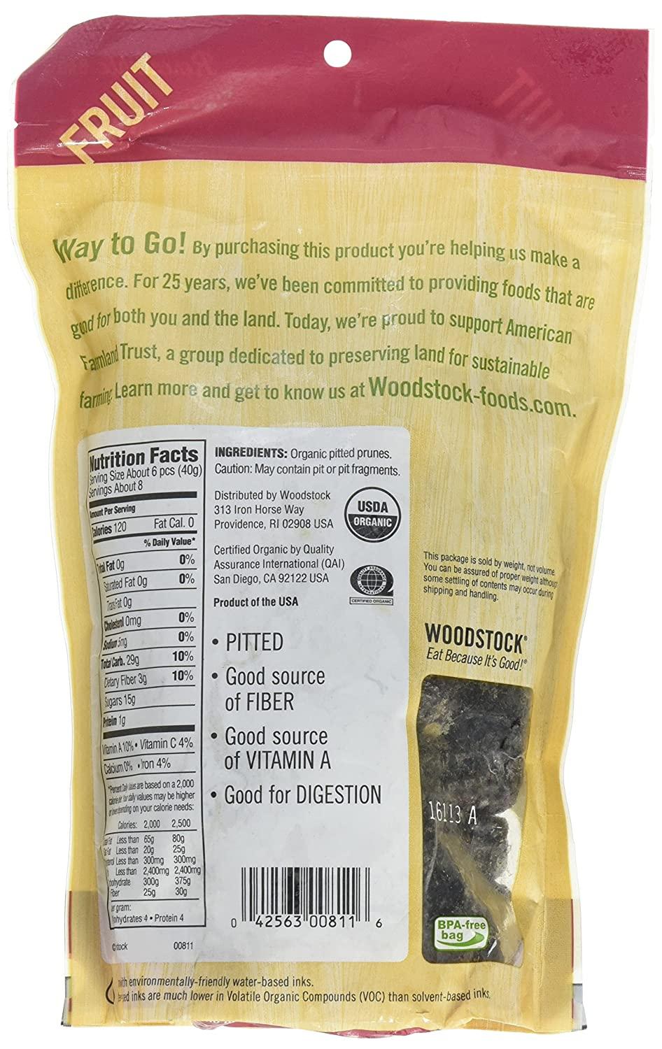 Organic California Pitted Prunes - 11 oz (Pack of 2) | Woodstock | Buy ...