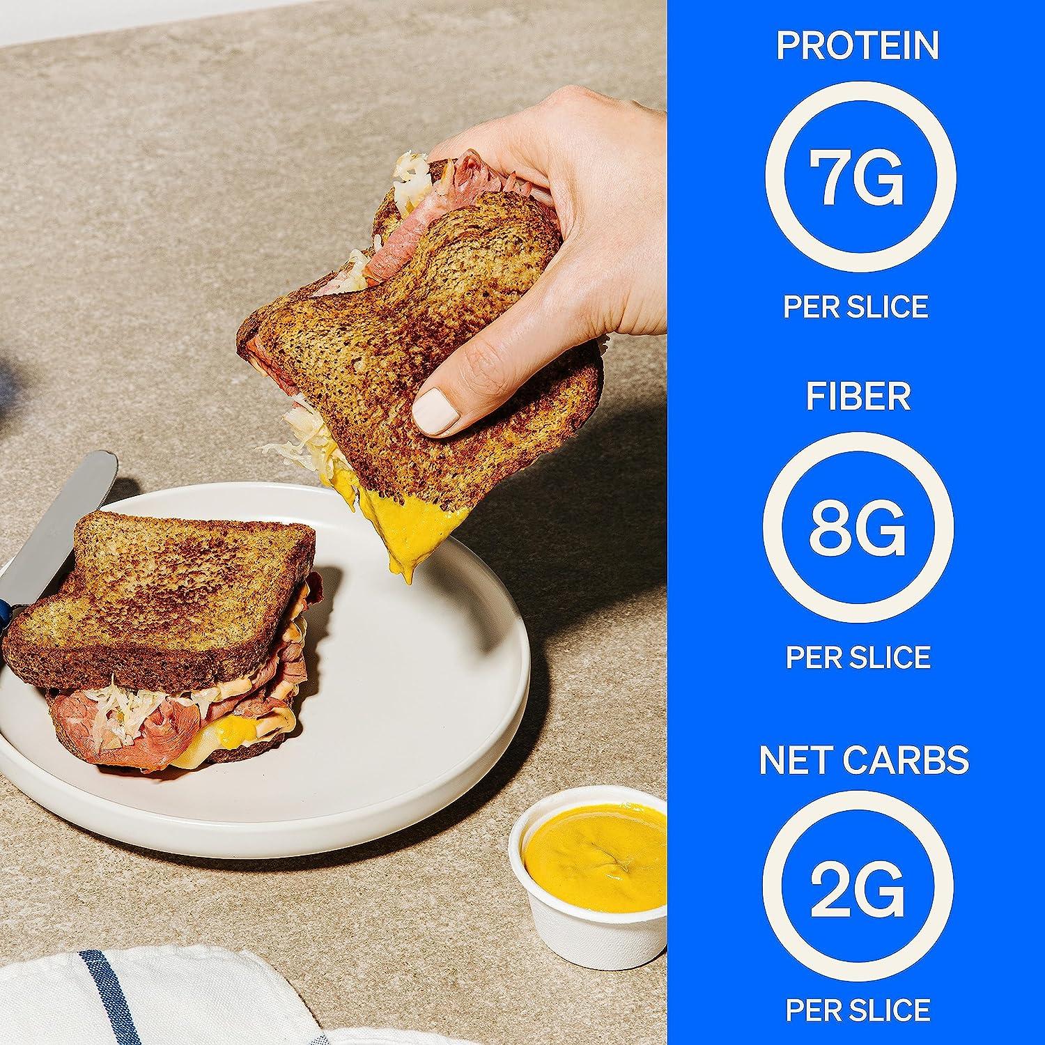 UNBUN Keto Sliced Bread 18.3 OZ - Low Carb, Gluten-Free Bread (Pack of ...