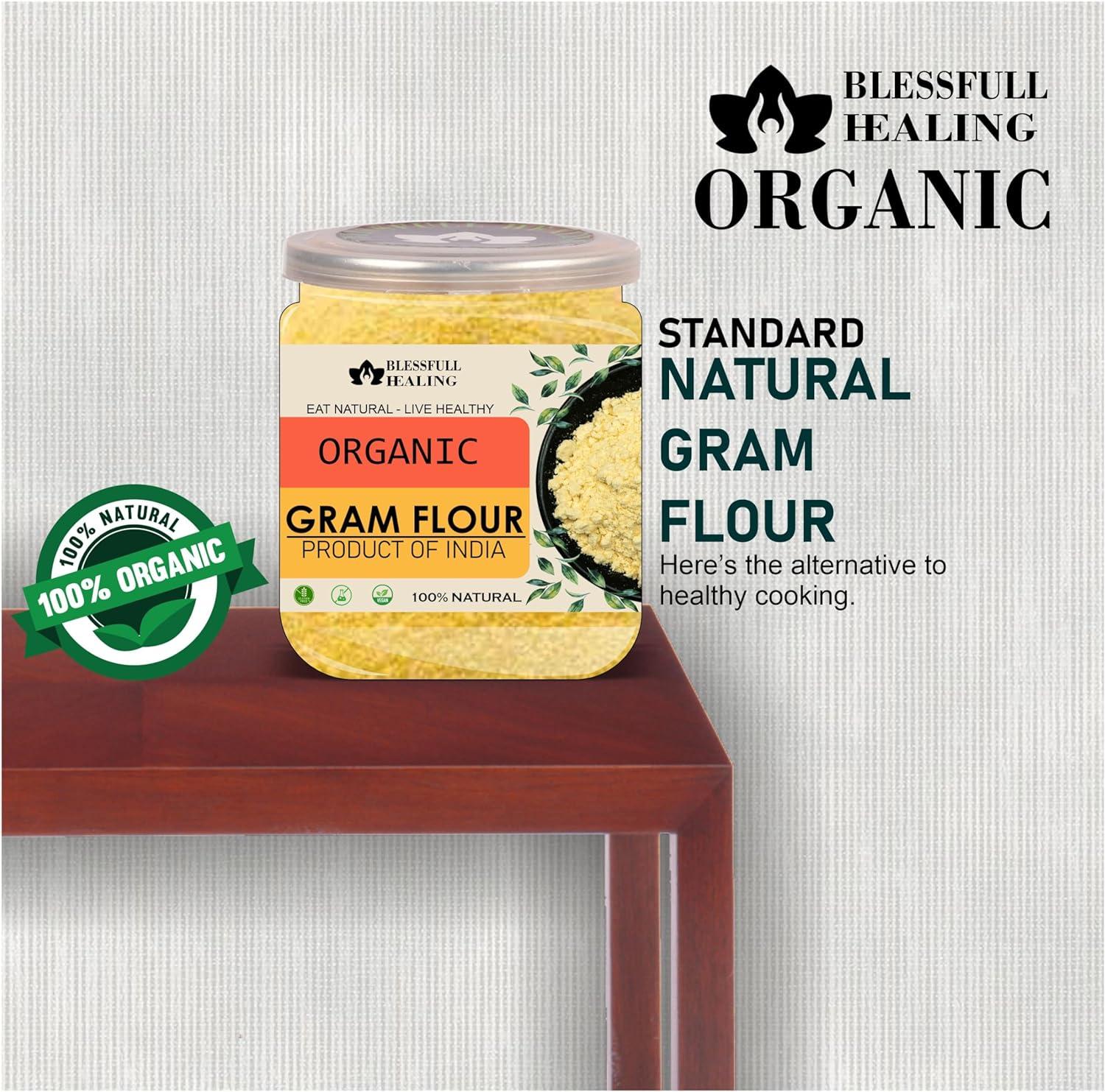 Blessfull Healing Organice Gram Flour 1 lb (453 Gram) | Buy Now with ...