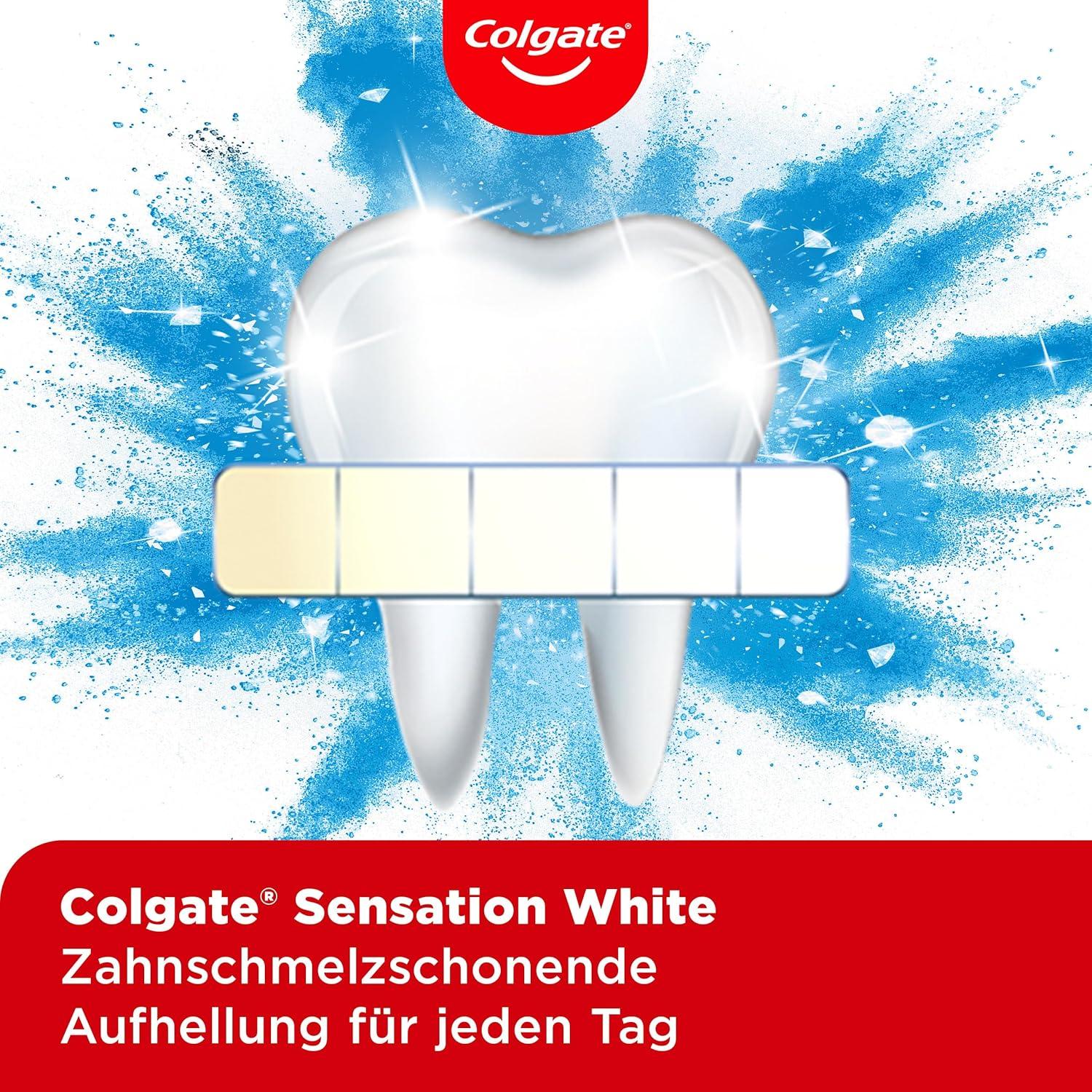 Colgate Sensation White Toothpaste 12x75ml | Gentle Spot Removal for ...