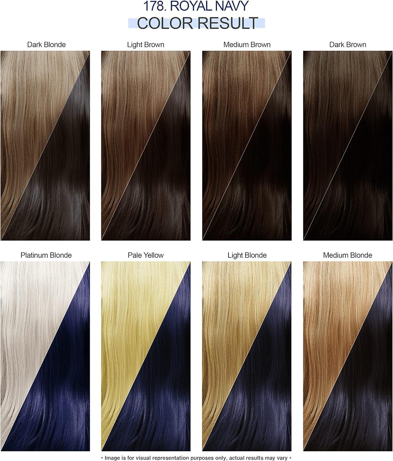 Adore Shining Semi Permanent Hair Colour 178 Royal Navy 118ml - Pack of ...