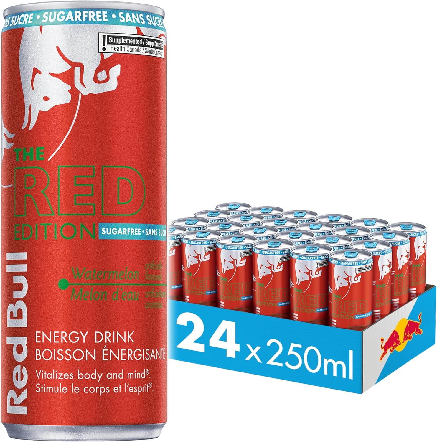 Red Bull Energy Drink Watermelon Sugarfree 250ml (24pk) & Energy Drink ...