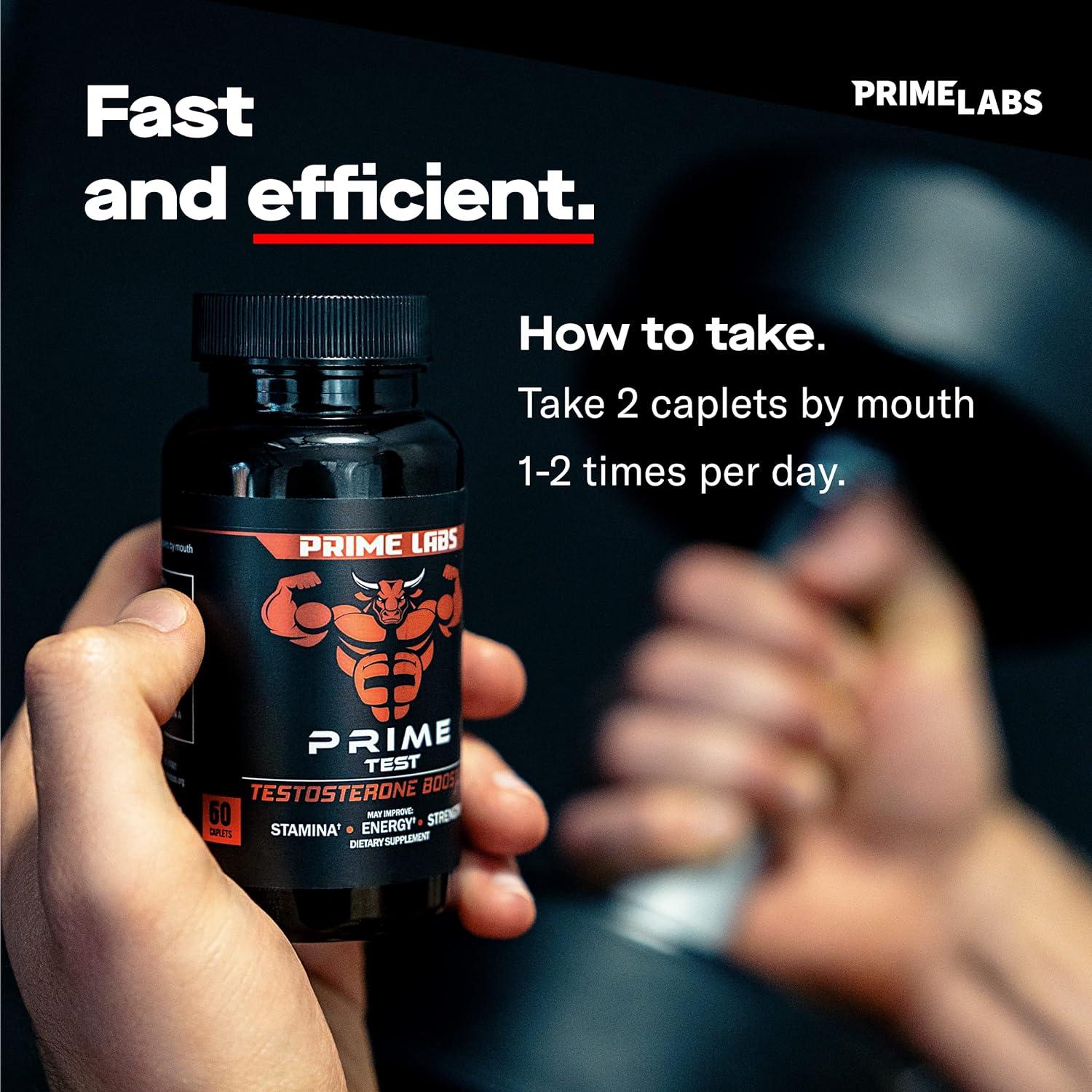 Prime Labs - Men's Test Booster - Natural Stamina Endurance and ...