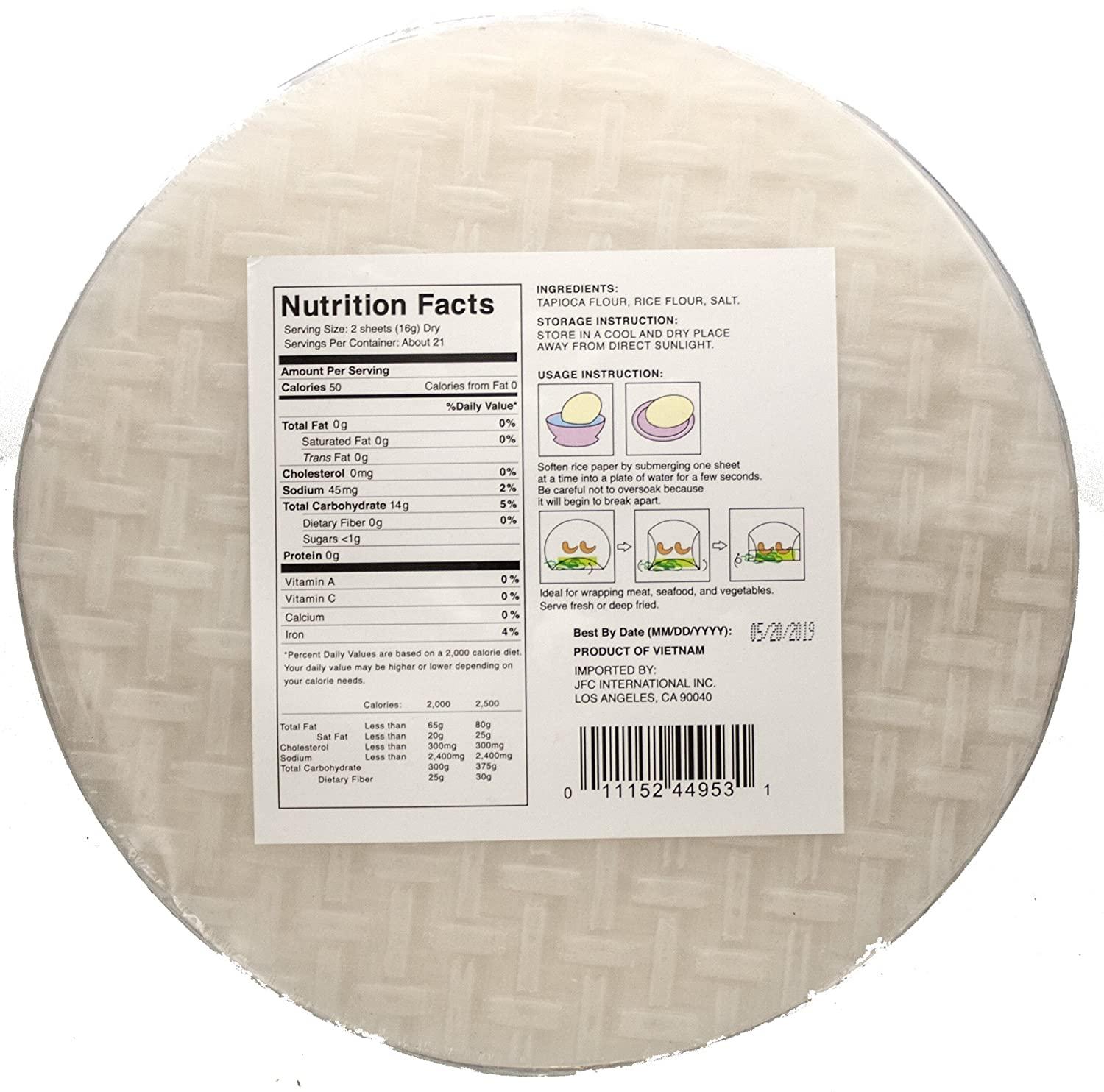 Dynasty Premium Quality White Rice Paper 12 oz - Authentic Asian Rice ...