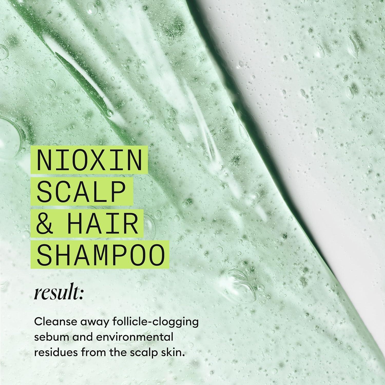 Nioxin System 2 Scalp Cleansing Shampoo with Peppermint Oil - Dandruff ...