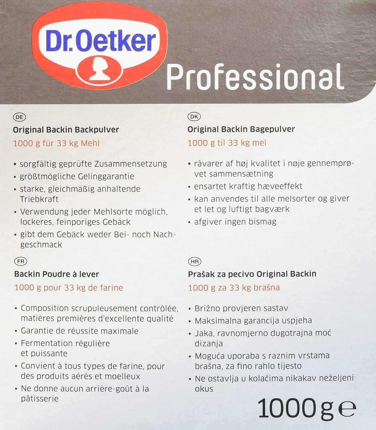 Dr. Oetker Professional Baking Powder - 1kg Pack | Original Quality for ...