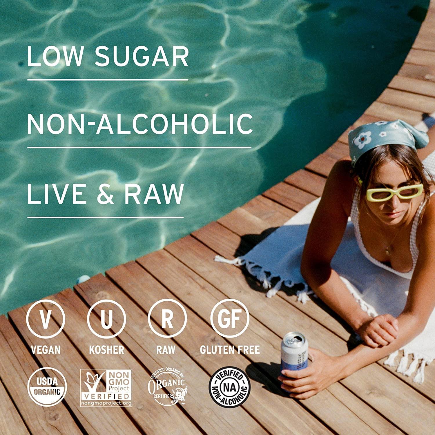 Better Booch Organic Kombucha Variety Pack - Probiotic Rich Sparkling ...