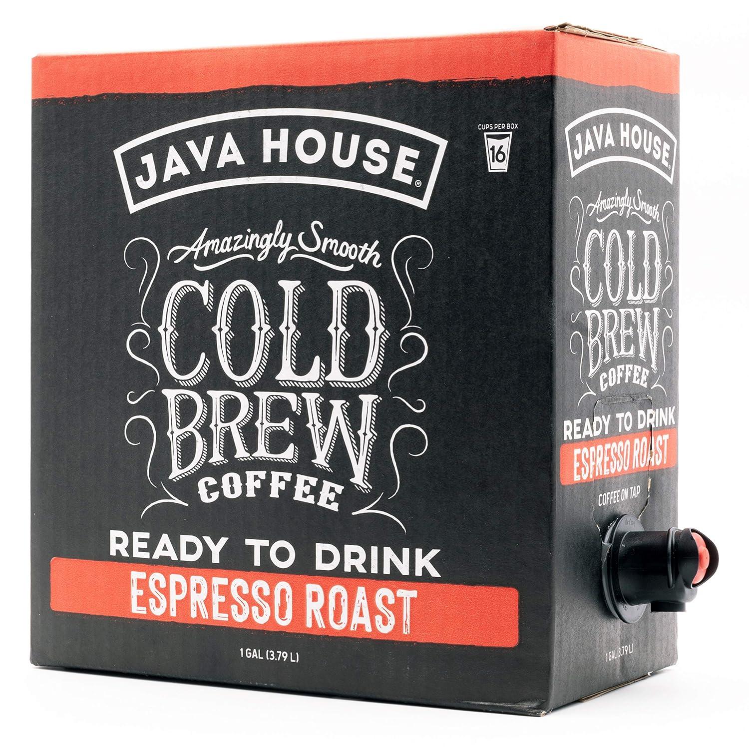 Java House Cold Brew Coffee On Tap - 1 Gallon (128 fl oz) Box - No ...