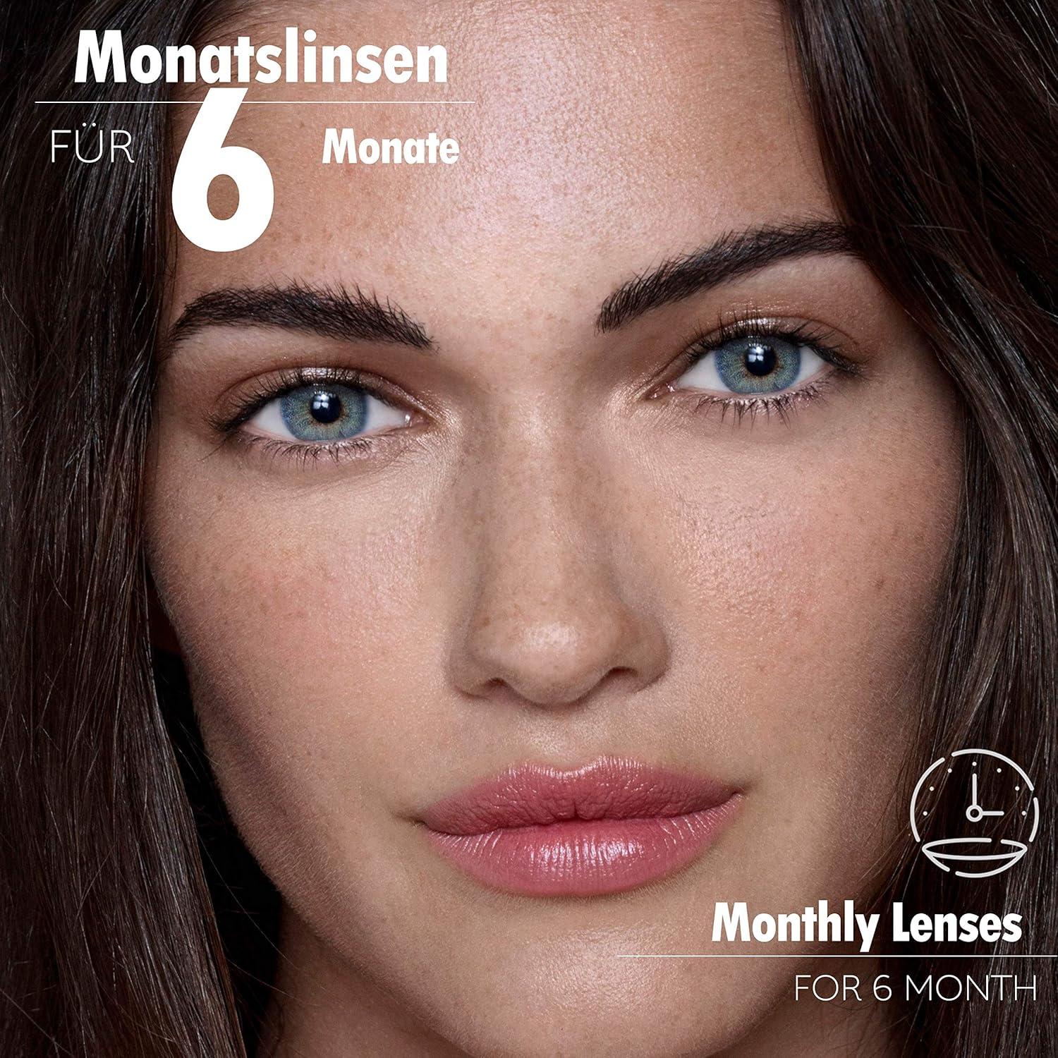 Anesthesia Colored Contact Lenses - Light Blue Monthly Lenses (0.50 ...