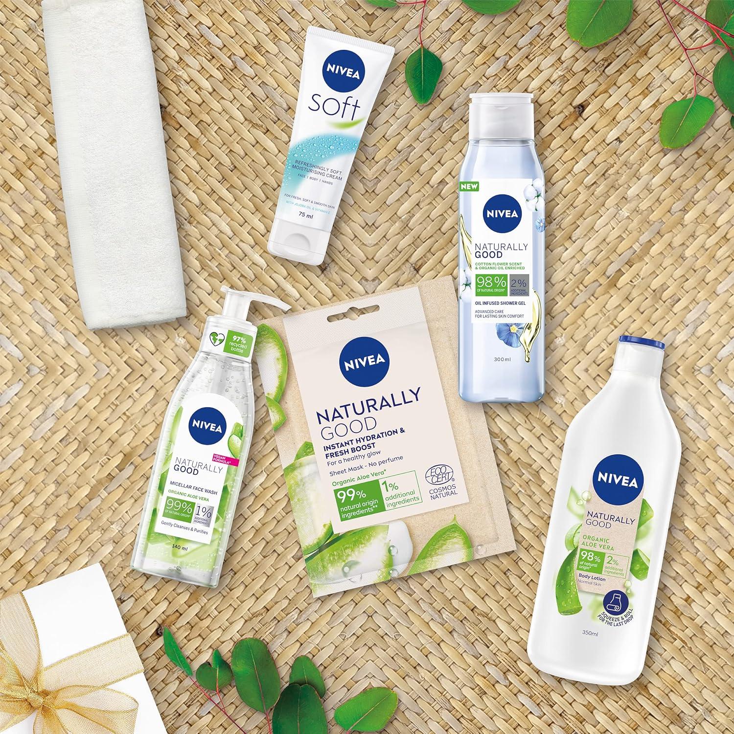 NIVEA Natural Indulgence Gift Set - 6 Piece Gorgeous NIVEA Set for ...