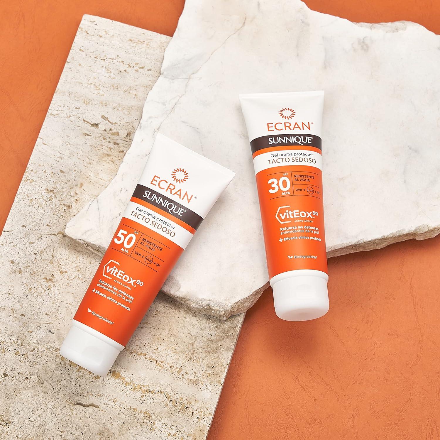 Ecran Sunnique Gel-Cream 250ml - SPF 50 Sunscreen for Ultimate Sun ...