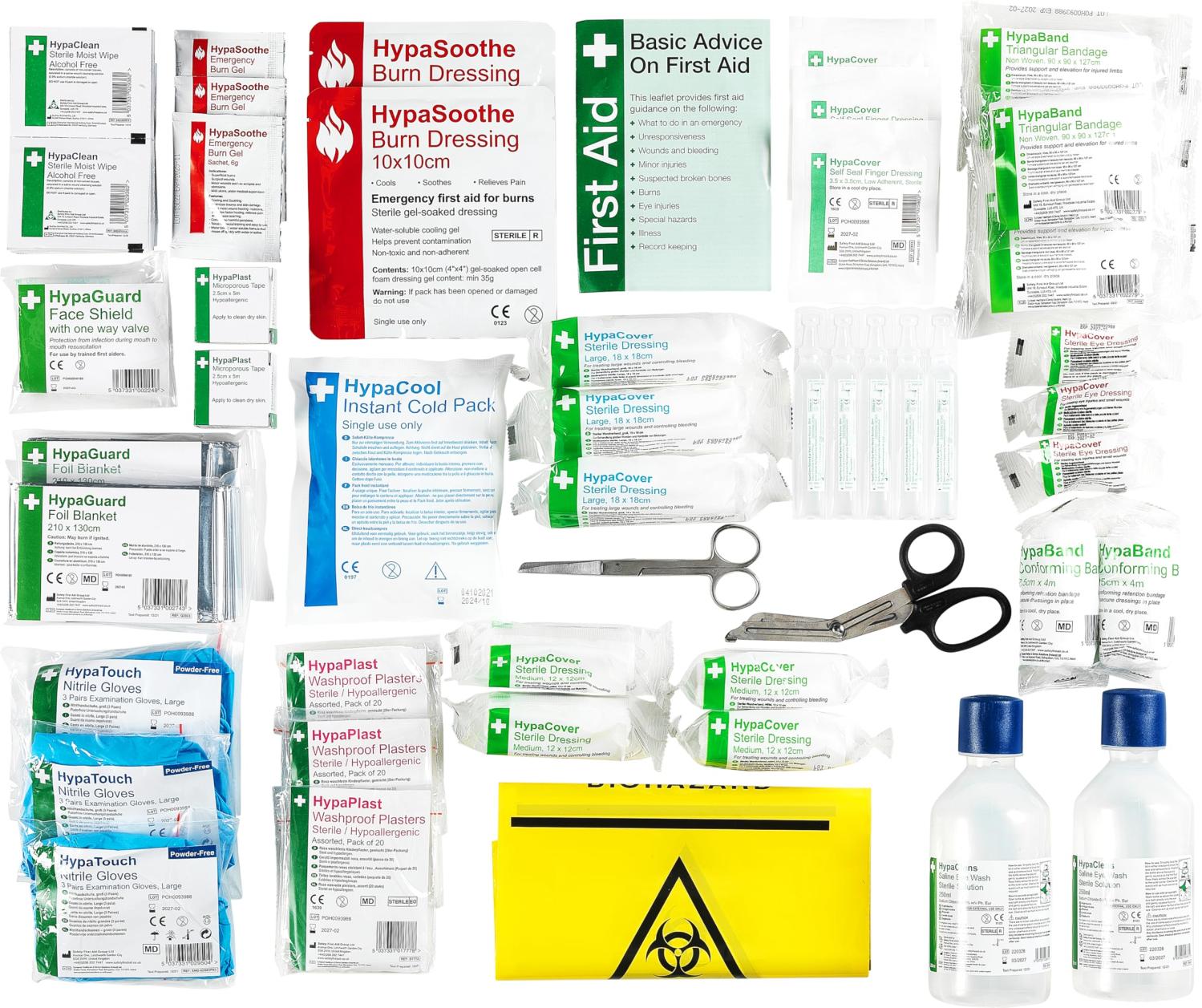 British Standard 8599 First Aid Refill Kit - Comprehensive Supplies ...