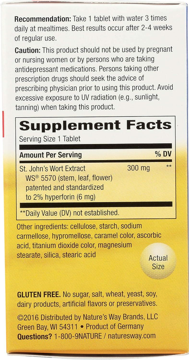 Nature's Way Perika St. Johns Wort 60 Tablets - Pack of 2 | Buy Now ...