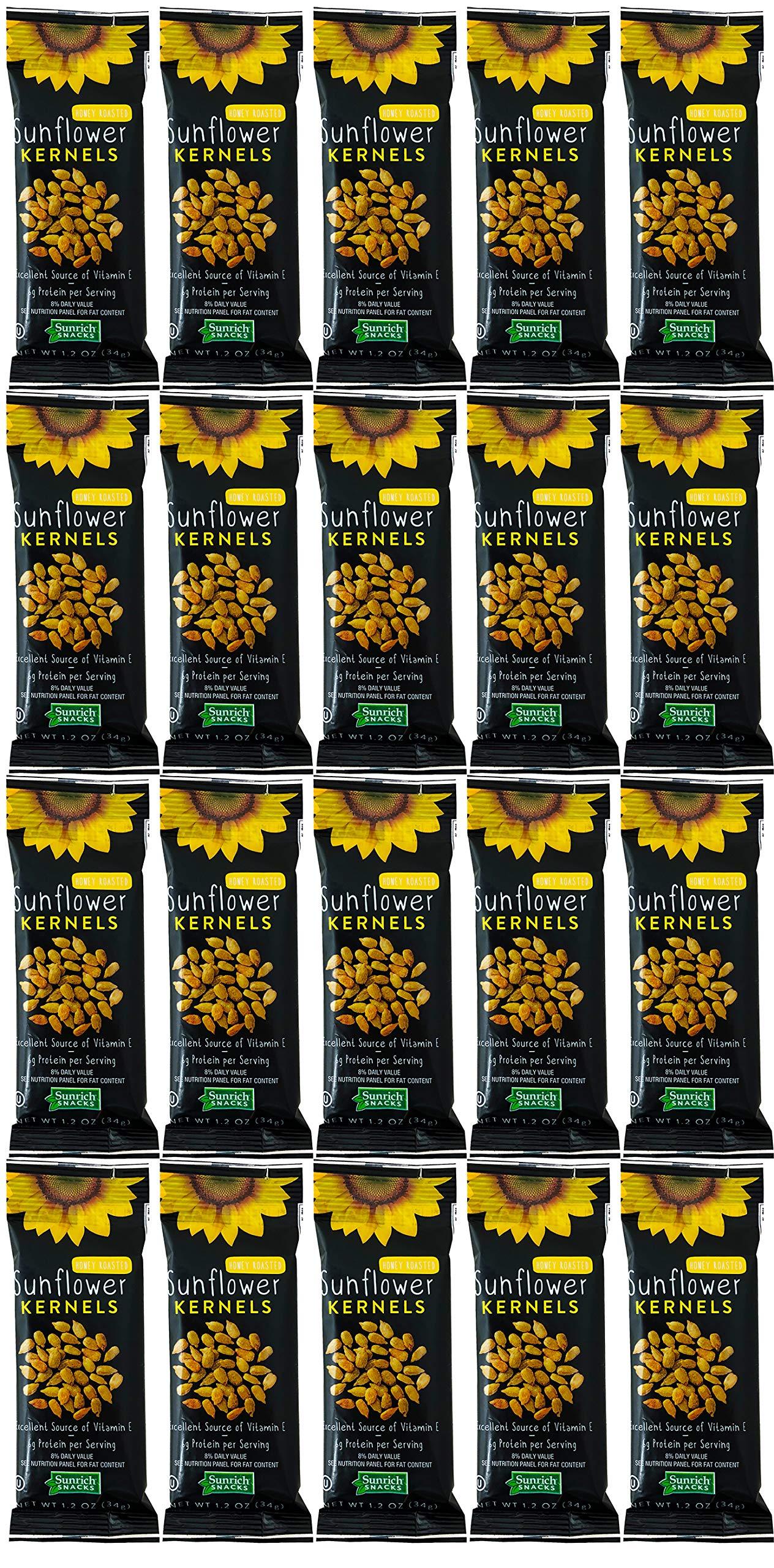 Sunflower Food Co Honey Roasted Sunflower Kernels 1.2 oz Bags 20 Pack ...