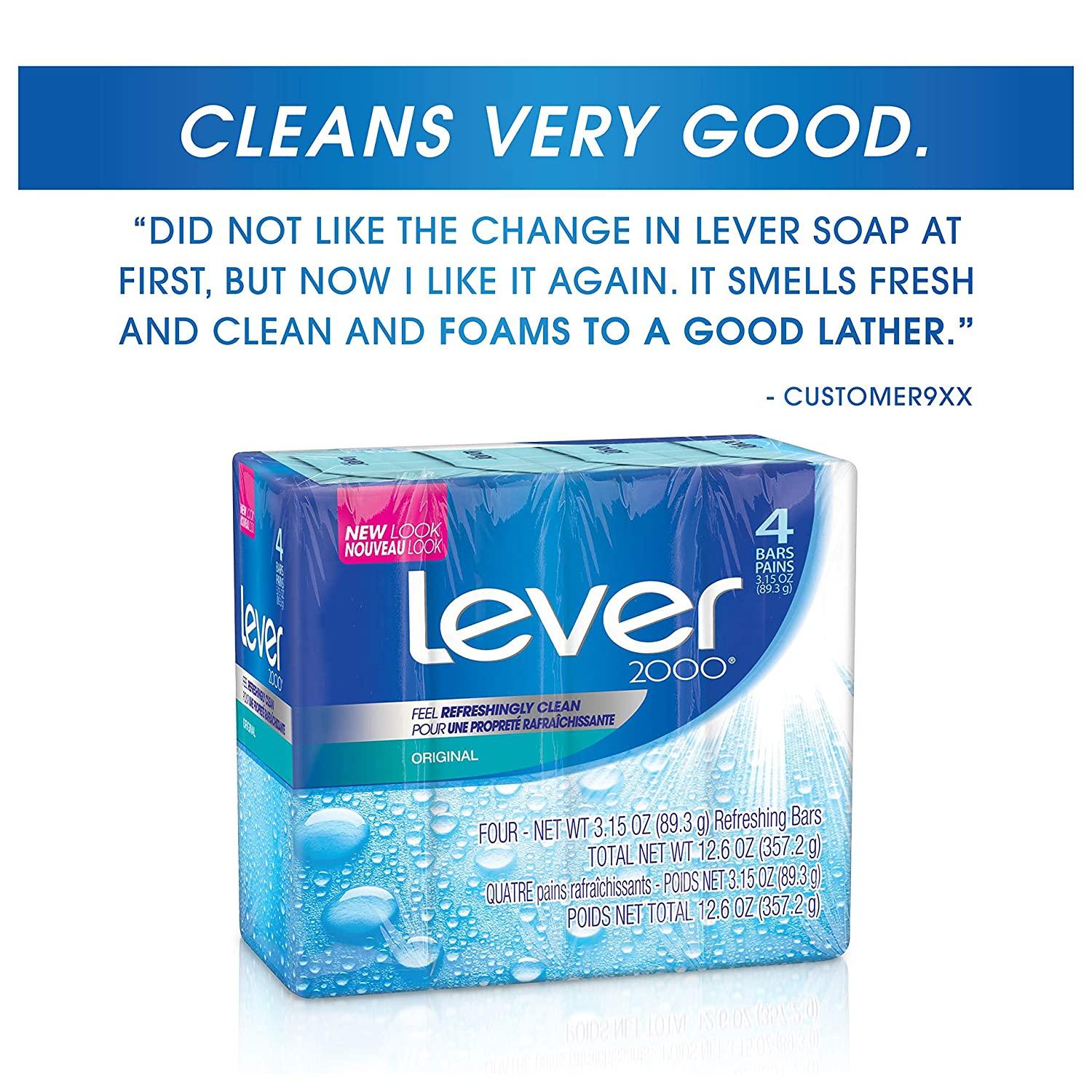 Lever 2000 Original Bar Soap 4 oz - 16 Bar Pack | Buy Now with Express ...