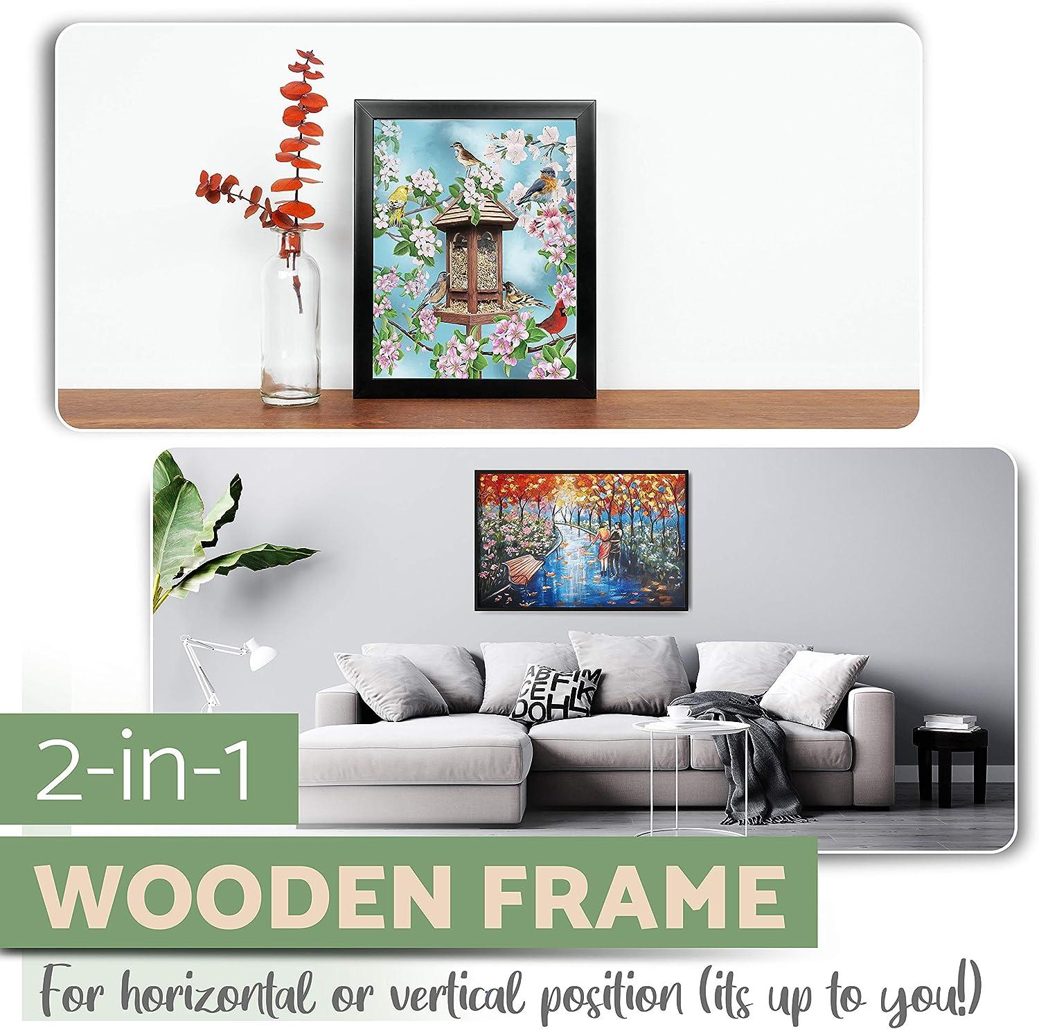 ARTIQO DIY Canvas Stretcher Bars 16x20 Inch - Easy to Assemble Gallery ...