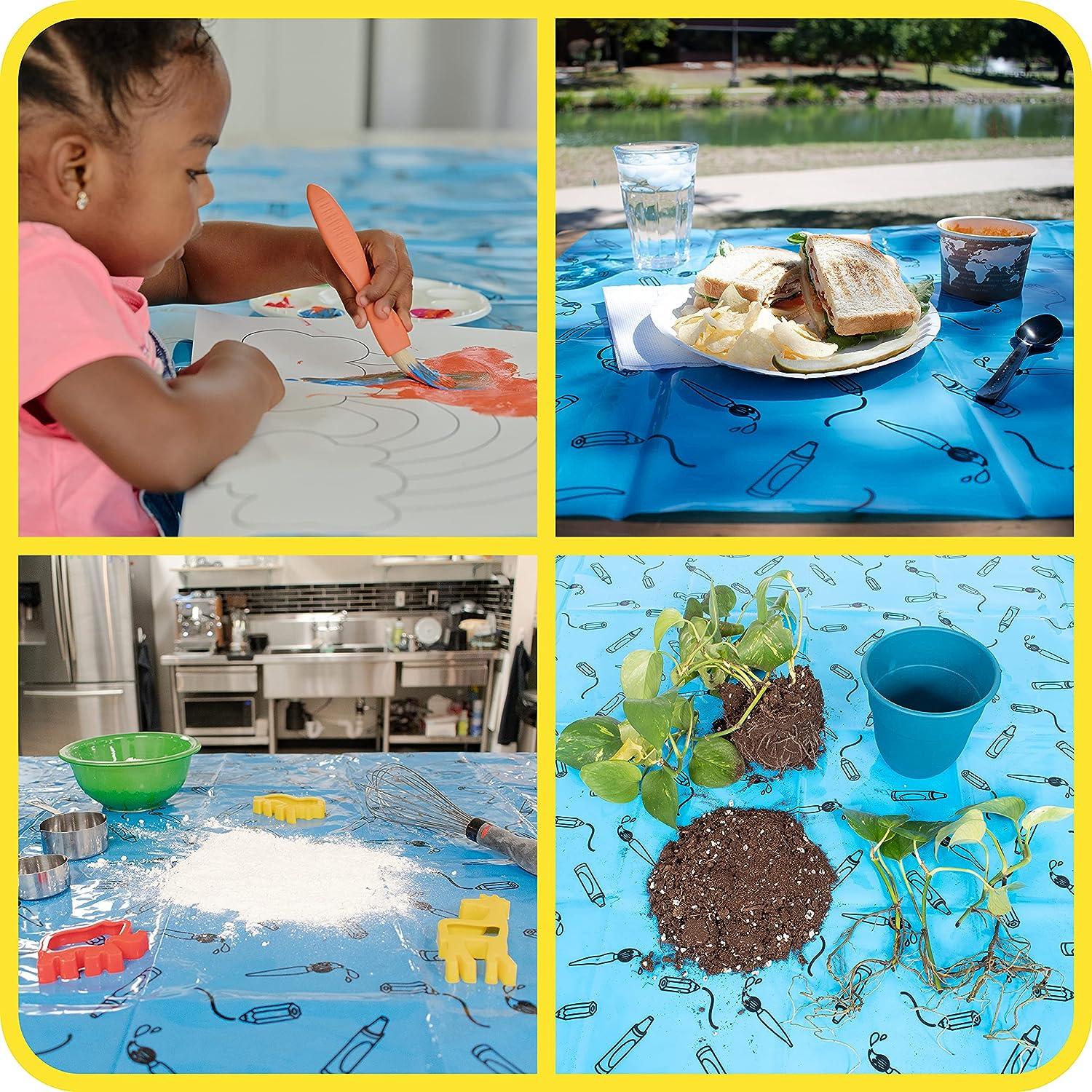 READY 2 LEARN Messy Mat - Splat Mat for Kids - Protect Tables and ...