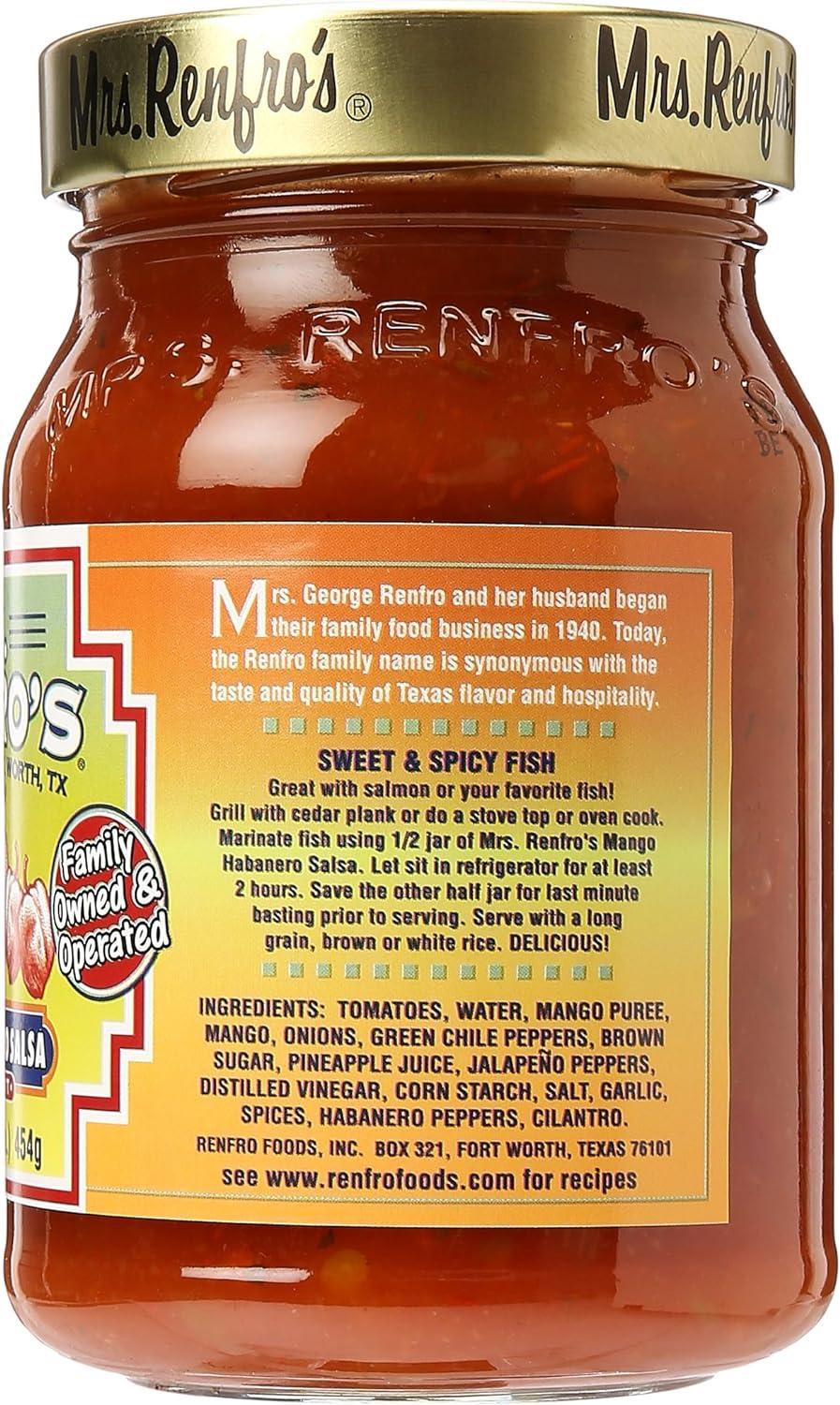 Mrs. Renfro's Mango Habanero Salsa - Spicy & Sweet Fusion | Buy Online ...
