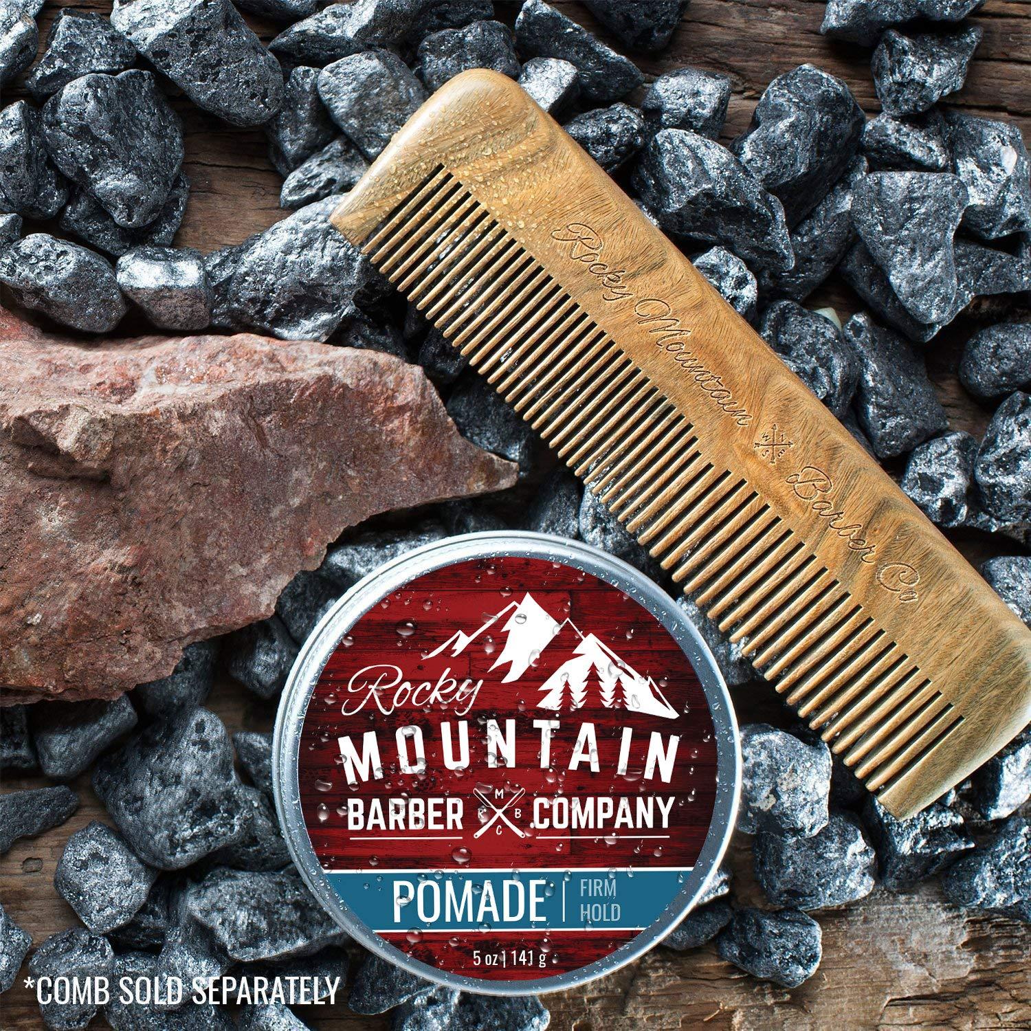 Rocky Mountain Barber Co. 5 oz Tub Pomade for Men | Strong Hold Styling ...