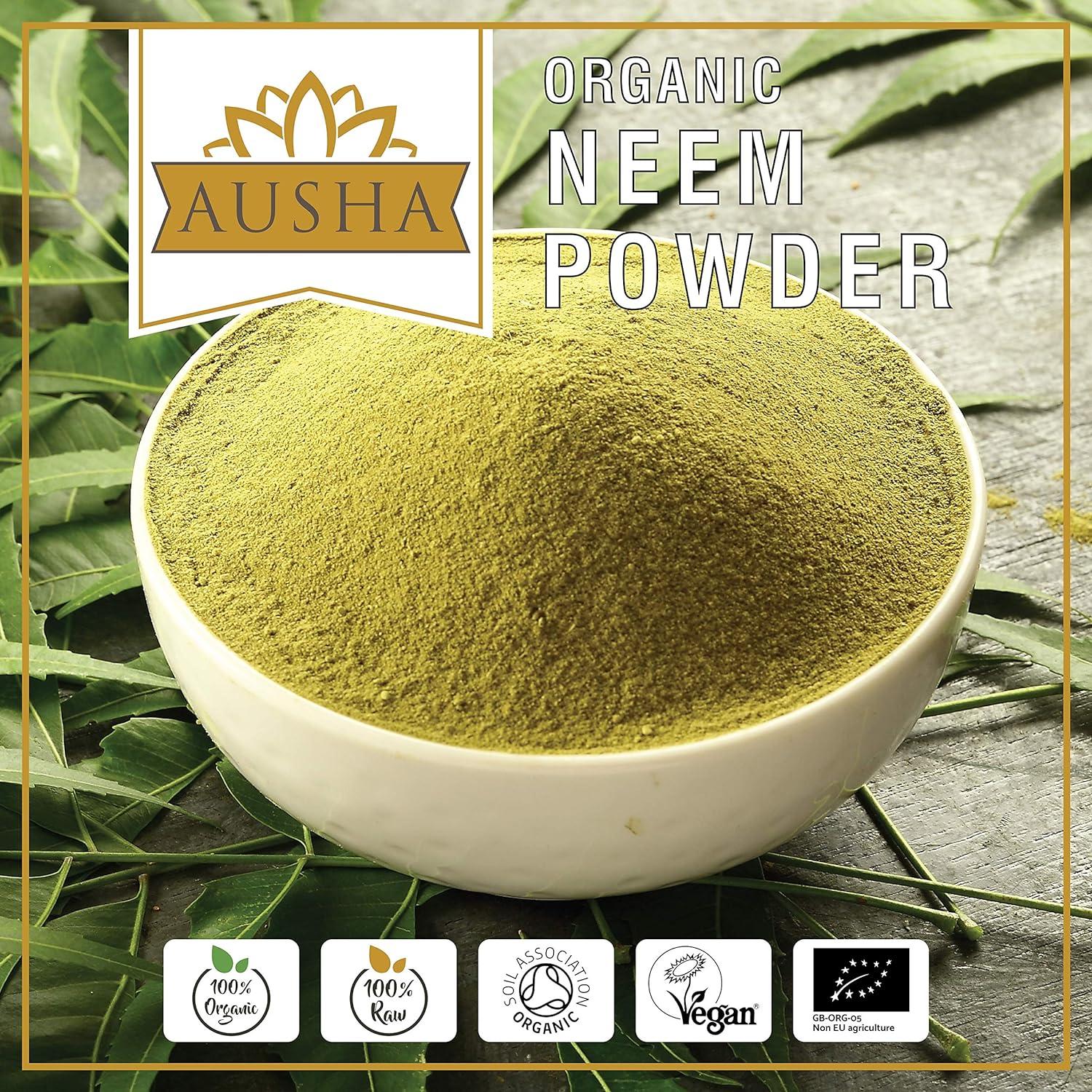 Ausha Organic Neem Leaves Powder 100g - Immunity Boost, Digestion Aid ...