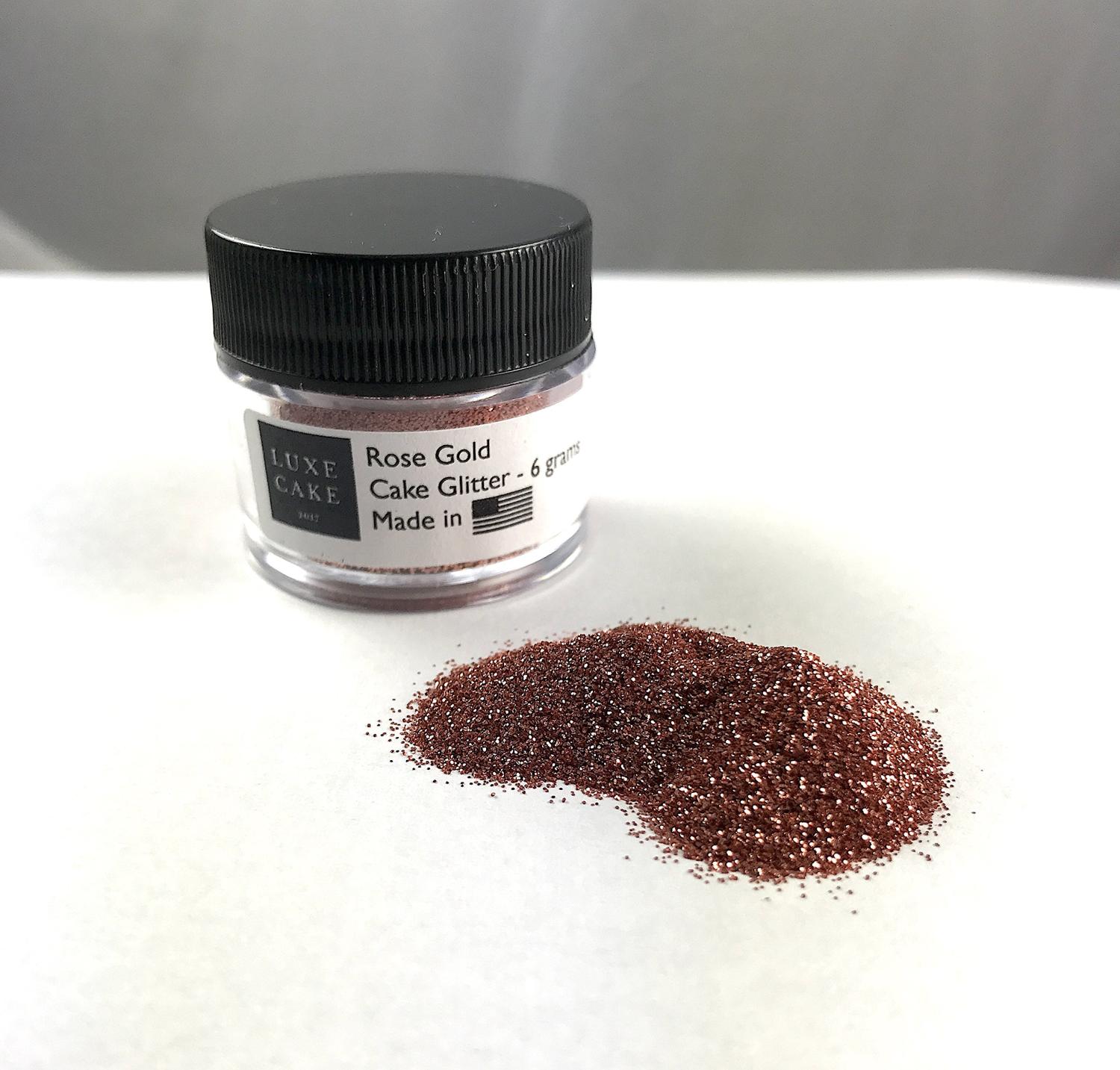 6g Luxury Cake Glitter - USA Made in Rose Gold | Sparkle for Cakes | Buy Now with Express ...
