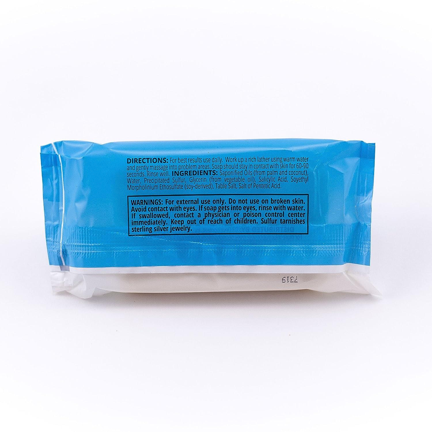 Dermaharmony Sulfur & Salicylic Acid Bar Soap 3.7 oz (5 Bars) - Gentle ...