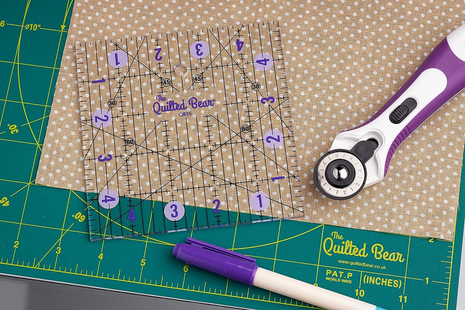 Quilted Bear Quilting Rulers - Transparent Acrylic Non-Slip Patchwork ...