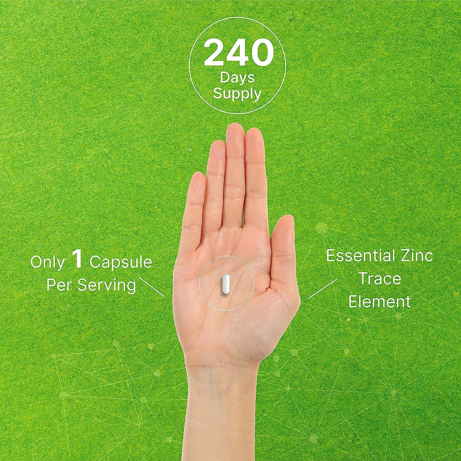 Zinc 50mg + Selenium 200mcg + Copper 240 Capsules | 8 Month Supply ...