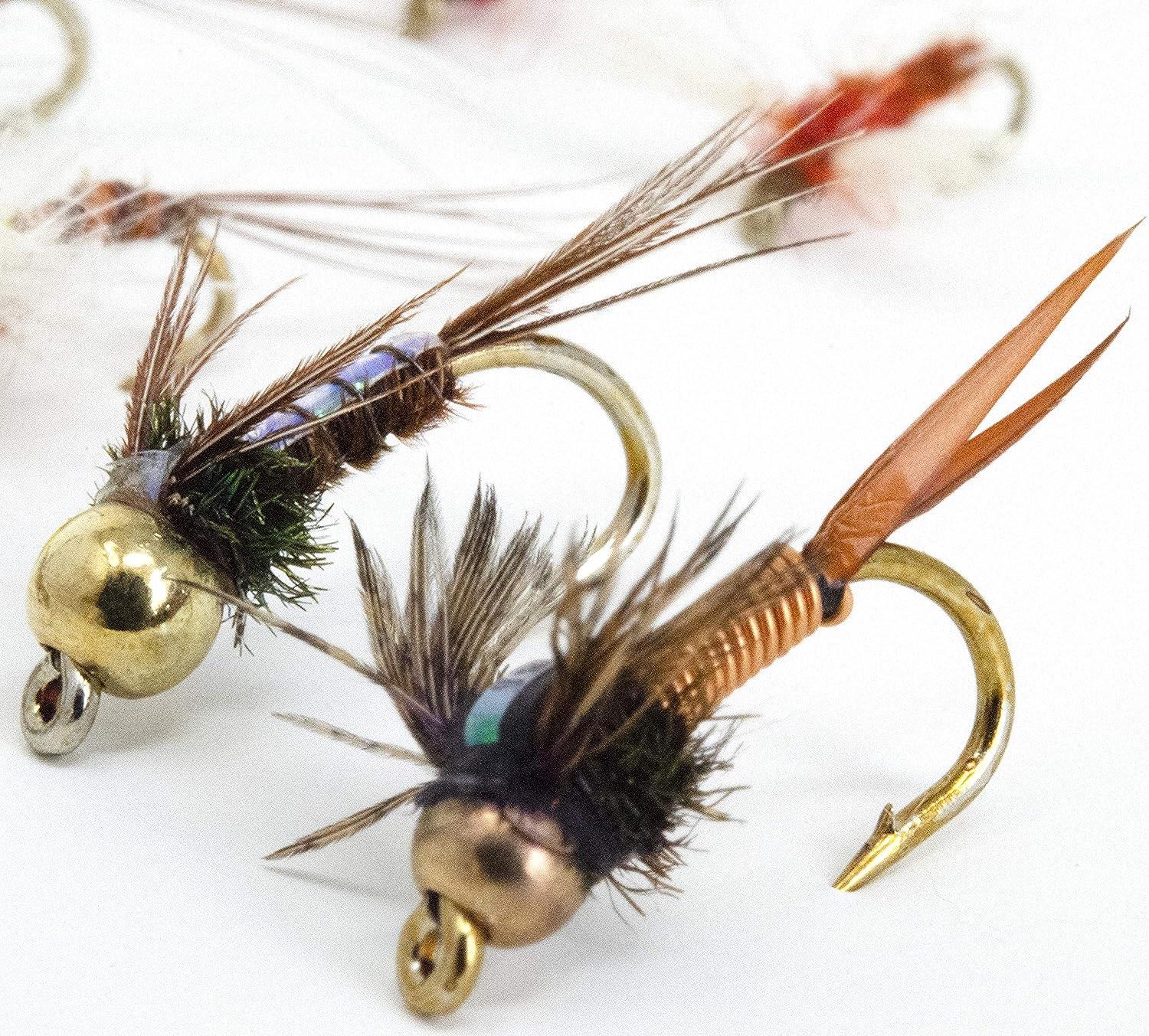 12-Piece Fly Fishing Flies Assortment for Trout and Bass | Dry, Wet ...