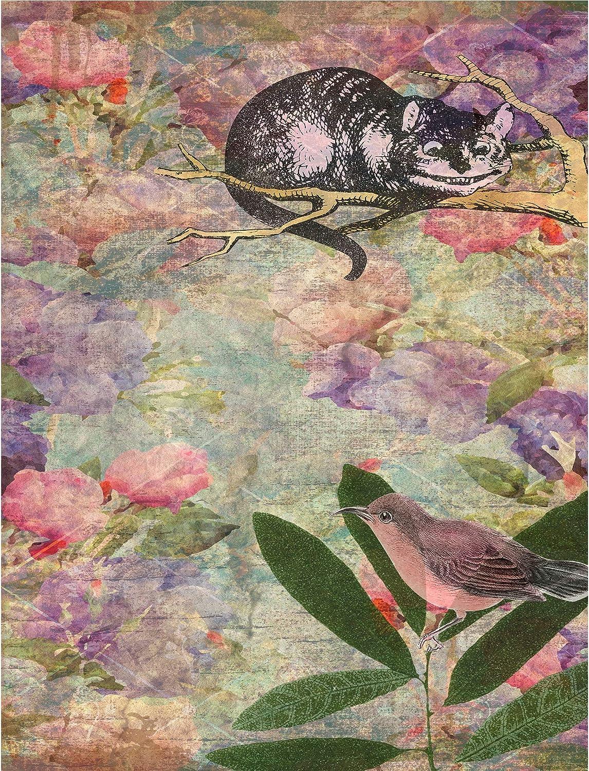 Mulberry Rice Paper 8x10.5 Inch 30gsm - Alice Theme, 6 Printed Images ...