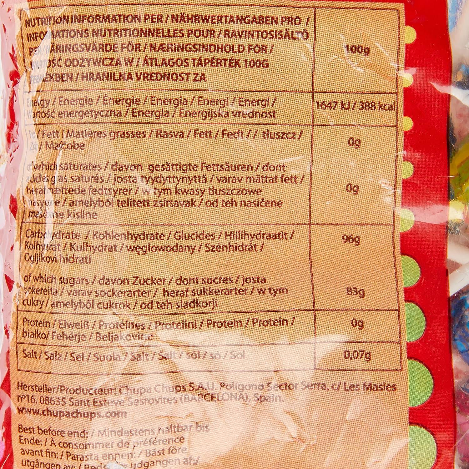 Chupa Chups Best of Lollipop Eimer - 150 Lollipops in 6 Flavors & 100 ...