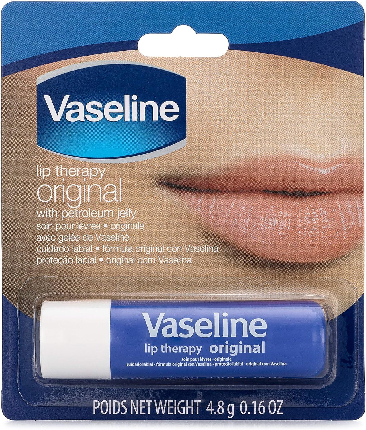 Vaseline Lip Therapy Stick - Original Petroleum Jelly 0.16oz (Pack of 2 ...