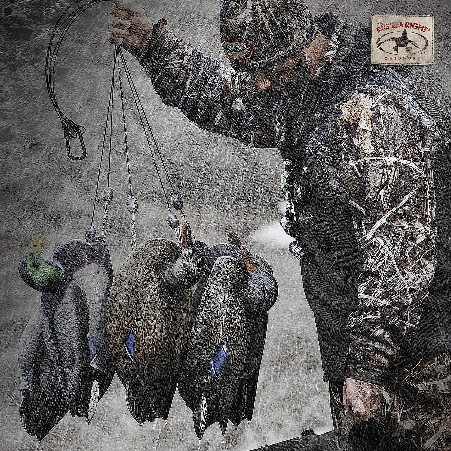 Rig'Em Right Waterfowl Original Pre-Rigged Duck Decoy Anchors 36 - 3oz ...