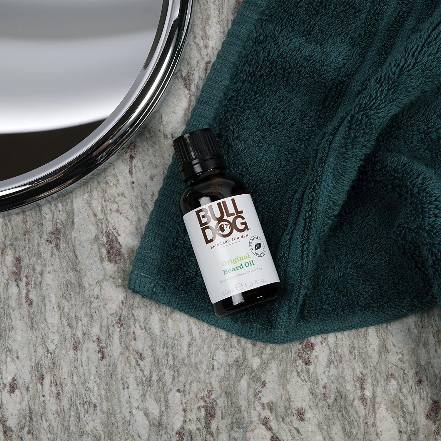 Bulldog Men's Beard Oil - Natural Aloe, Camelina & Green Tea - 1 Fl. Oz ...