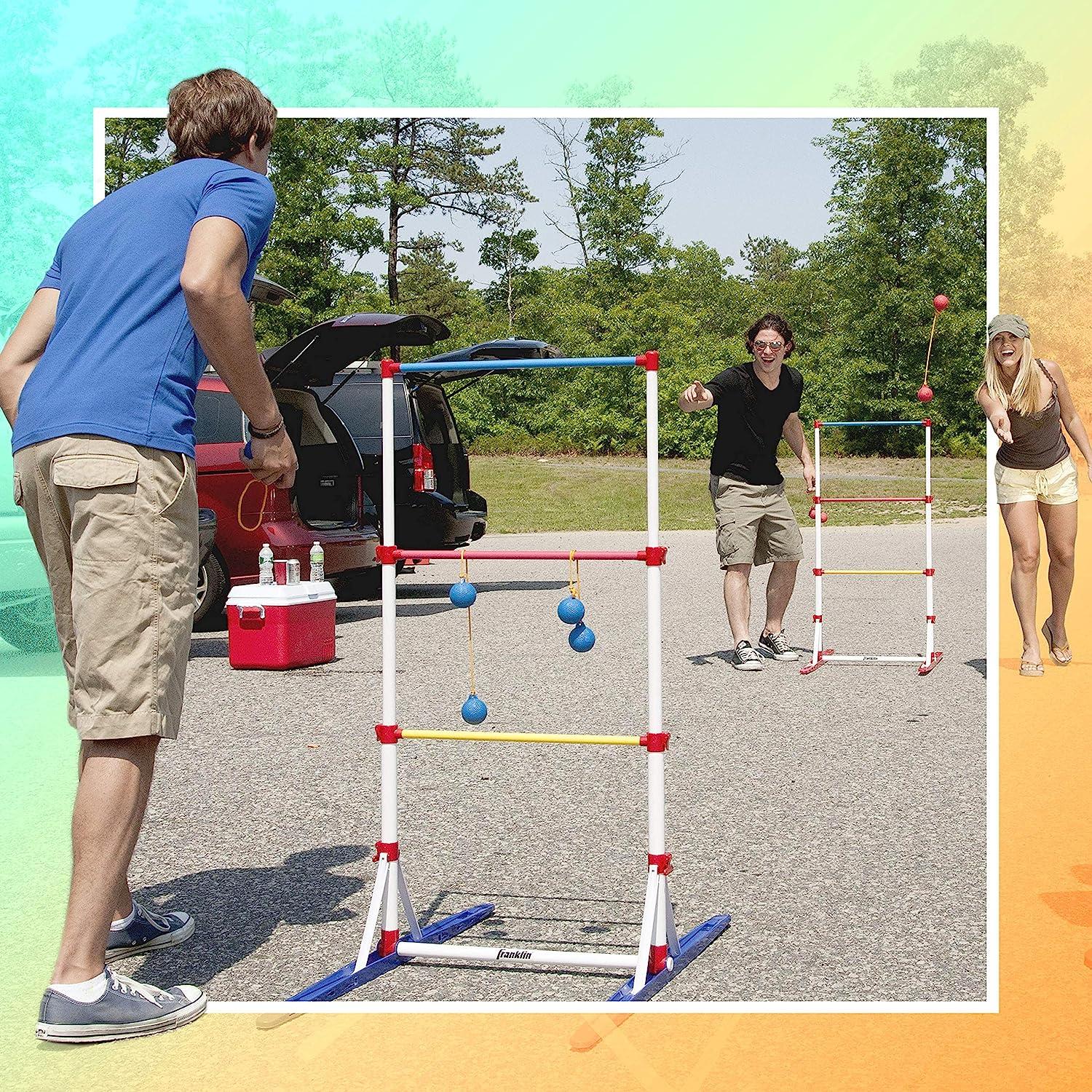 Franklin Sports Replacement Ladderball Bolas - Red/Blue (Set of 6 ...