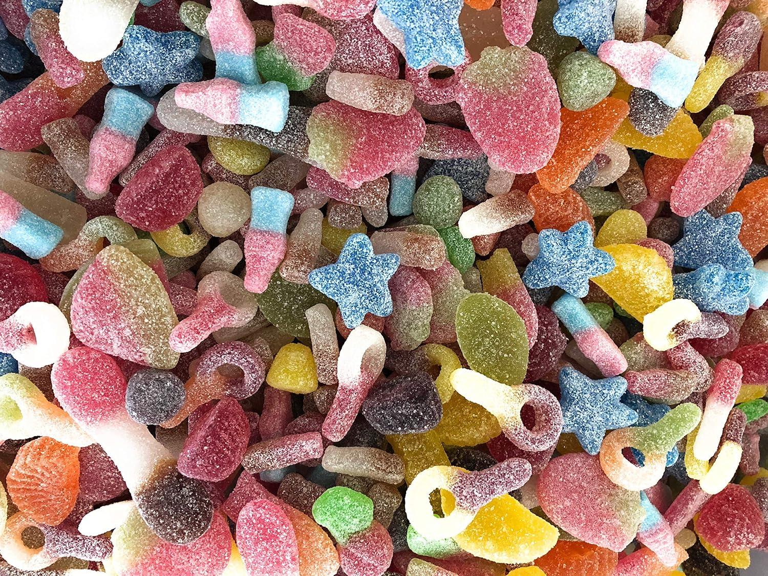 Super Sweets Vegan Fizzy and Sour Jelly Sweet Mix 500g | Buy Now with ...