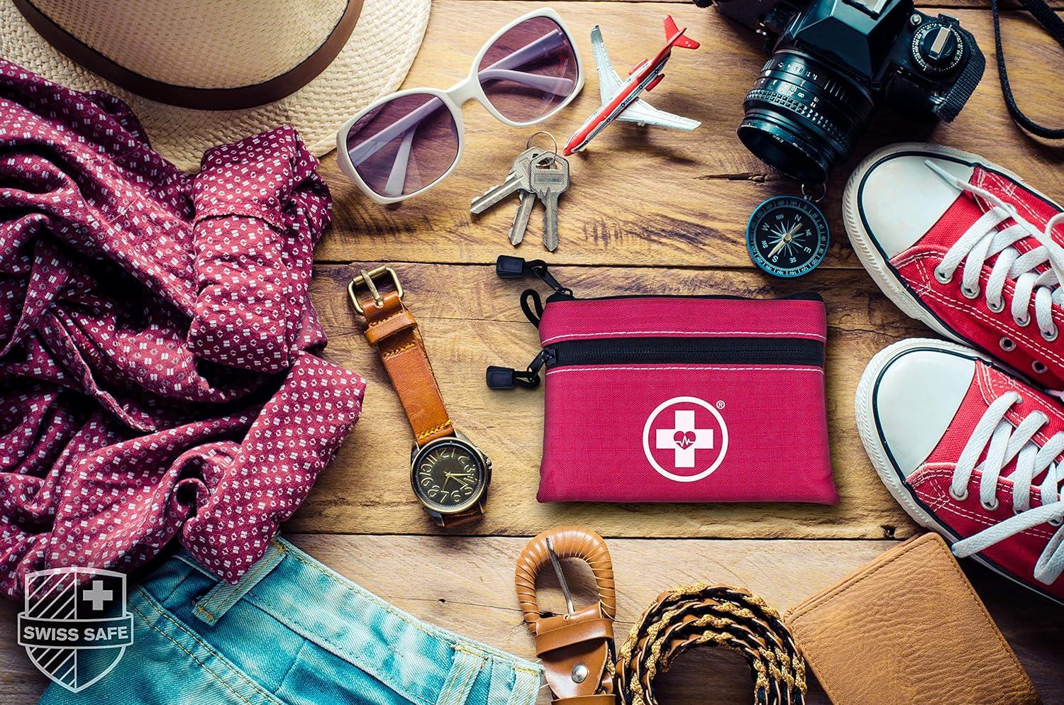 Swiss Safe Pocket-Sized Survival First Aid Kit, Lightweight & Compact ...