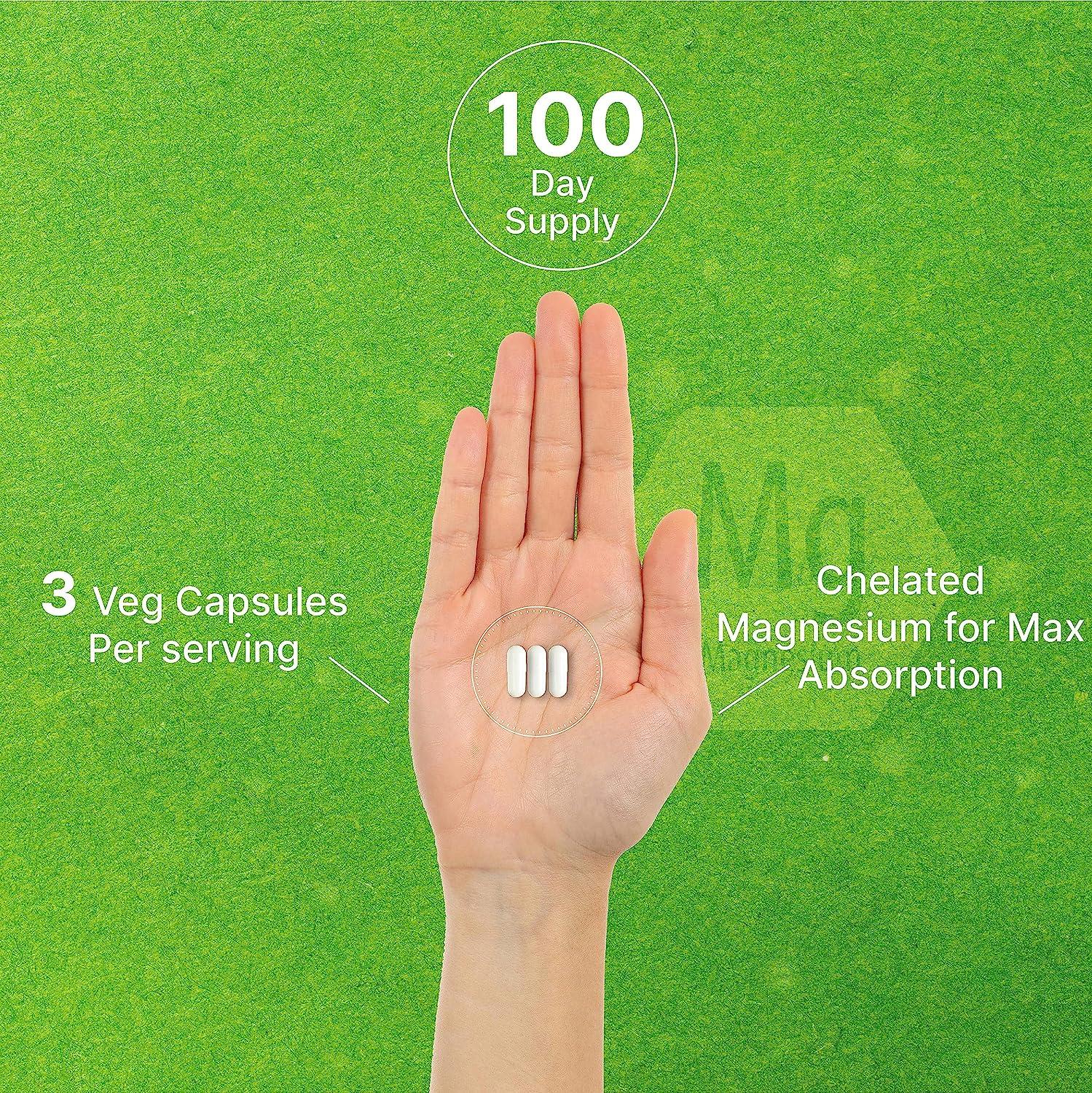 400mg Magnesium Citrate | 300 Veg Capsules | Chelated & Easily Absorbed ...