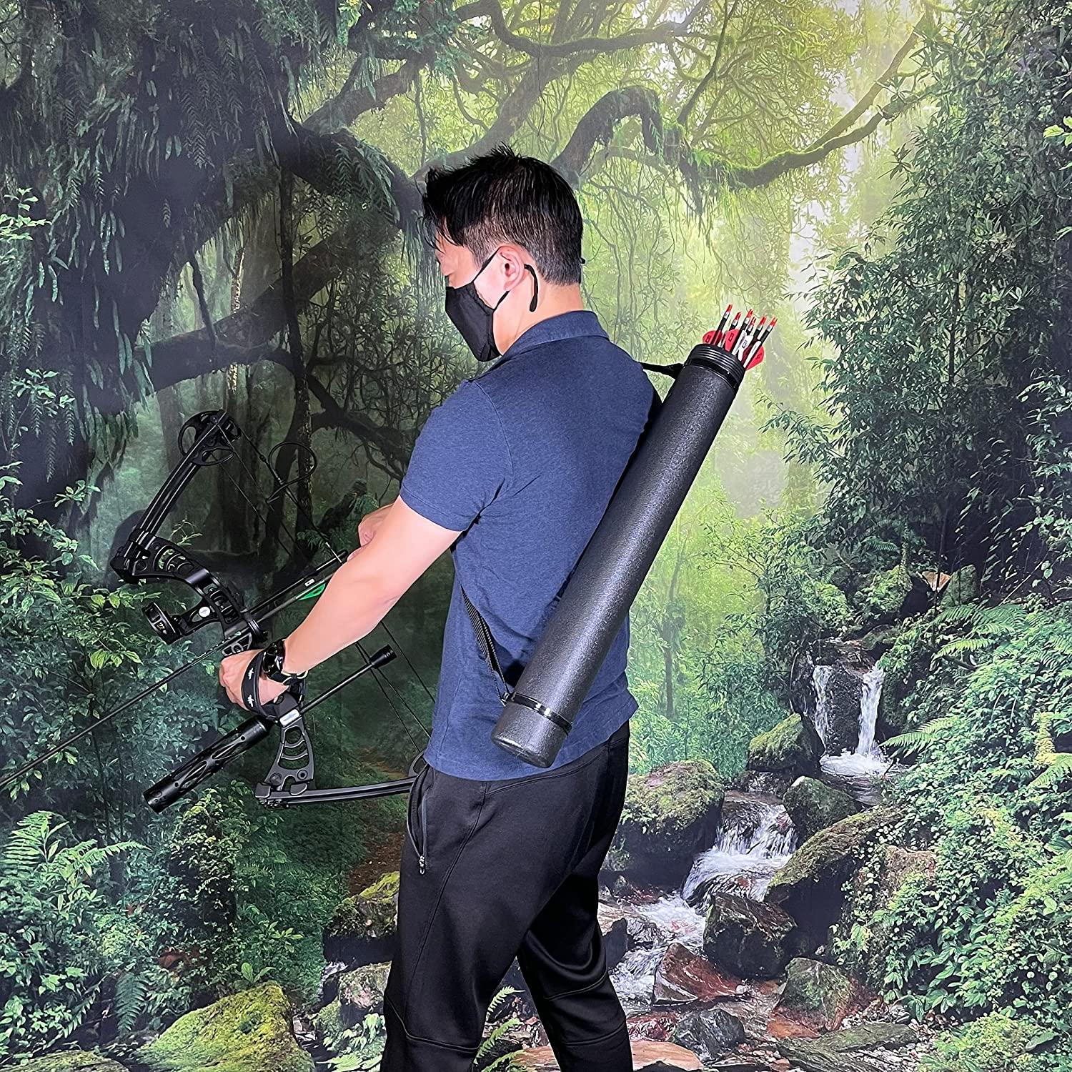 SAS Adjustable Archery Arrow Case Carrier with Strap - Convenient Tube ...