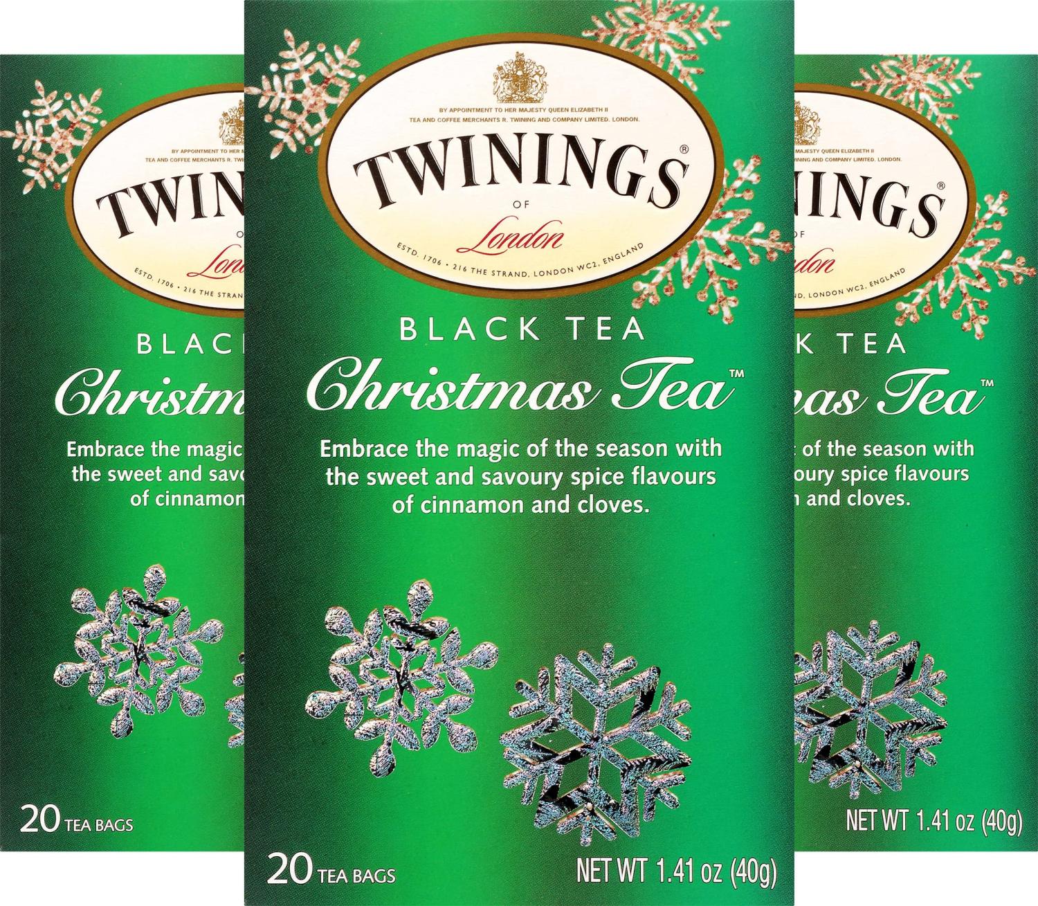 Twinings Christmas Tea 3 x 20 Teabags | Buy Now with Express ...