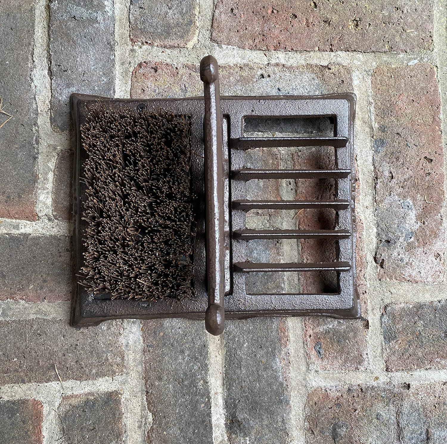 Victorian Style Cast Iron Ornate Boot Scraper And Brush | Buy Now with ...