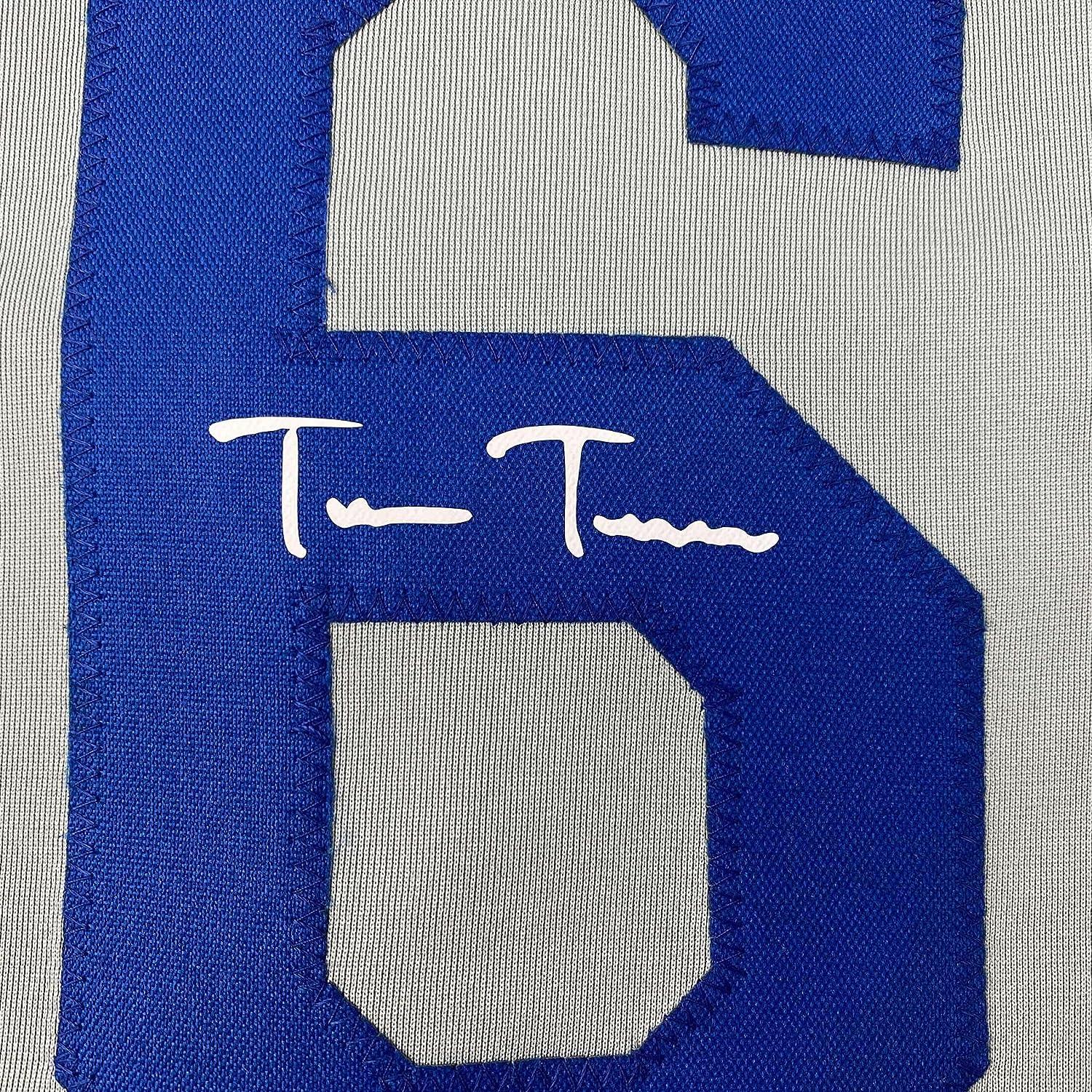 Autographed Trea Turner LA Grey Laser Auto Baseball Jersey | Men's XL