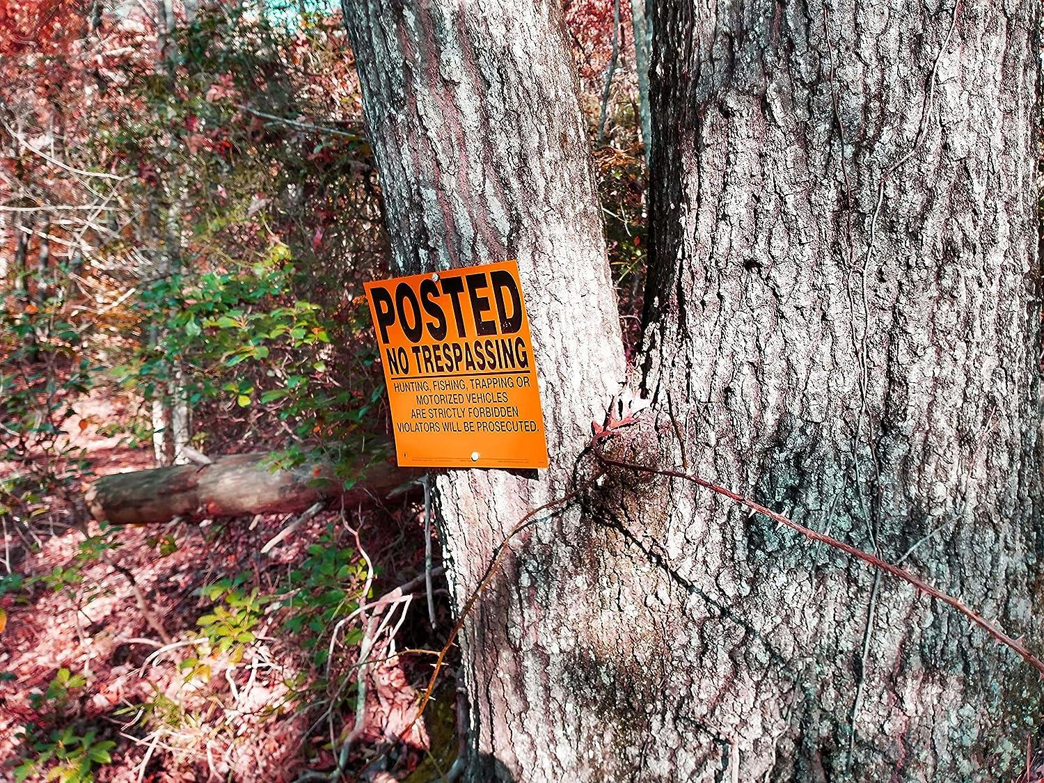 Minuteman Signs Aluminum No Trespassing Motorized Vehicles Signs Bulk ...