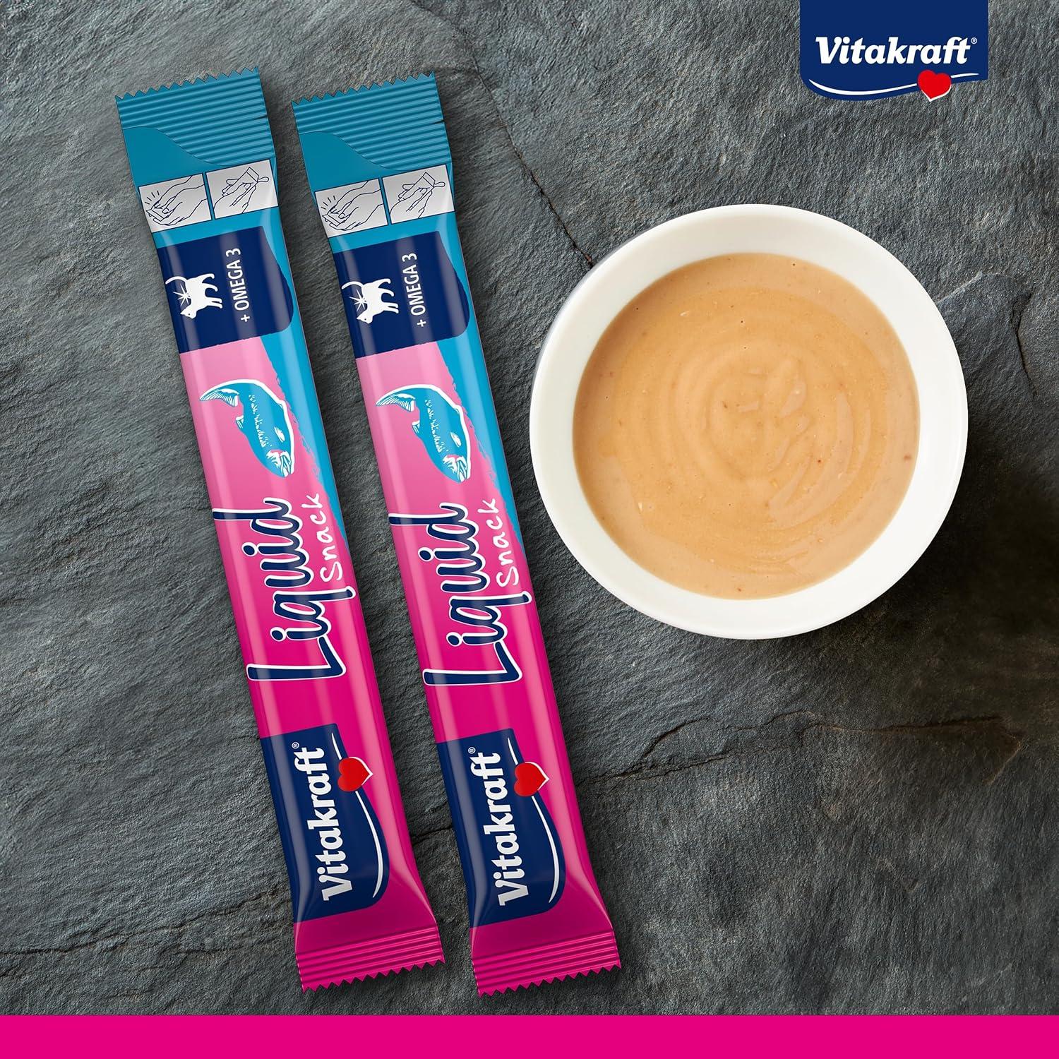 Vita Power Liquid Snack for Cats - MSC Salmon Cat Treats with Omega-3 ...